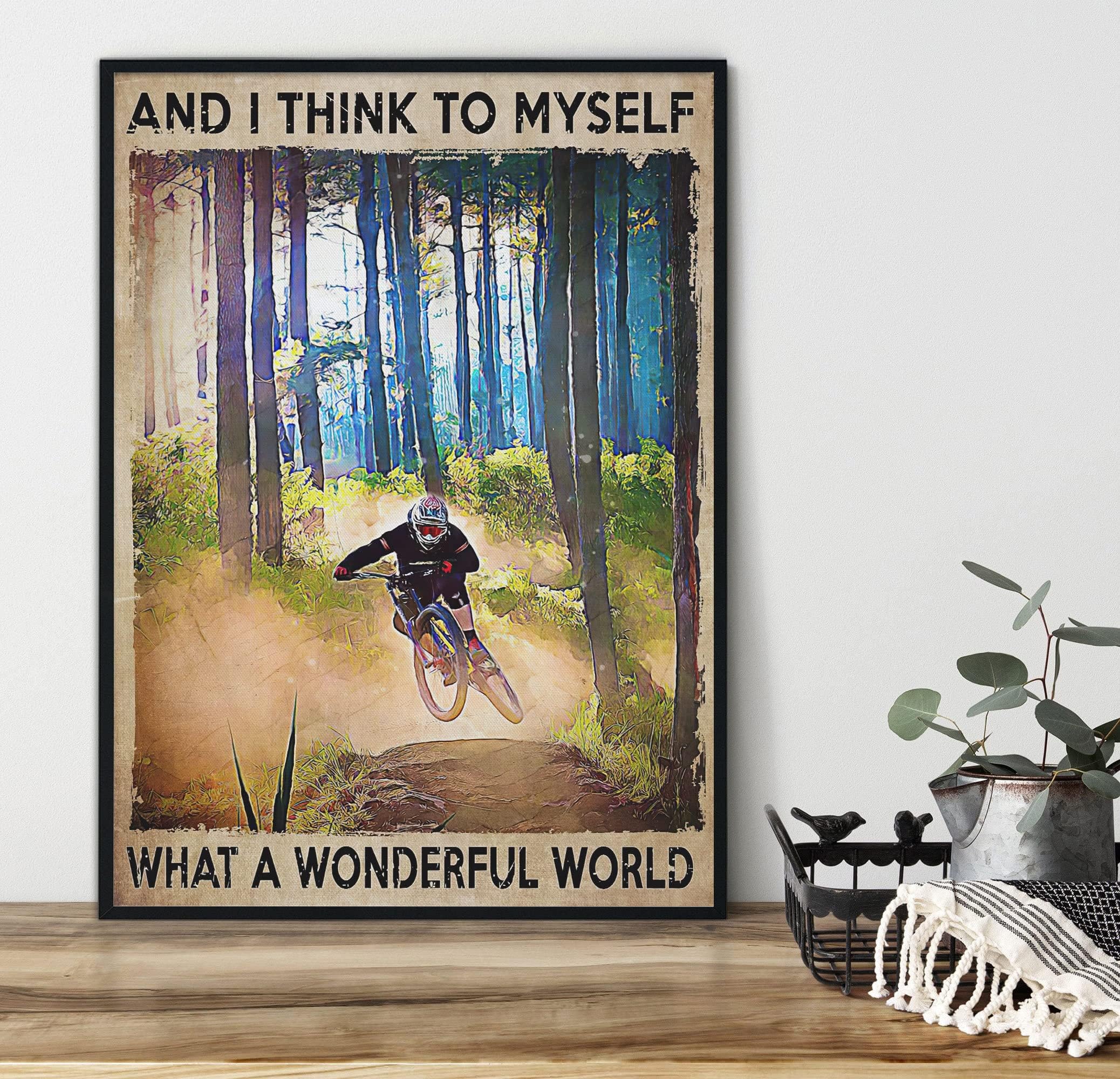 Amazon.com: ARTCLUB Riding is Fun Enjoy Your Life with Bicycle, Metal ...