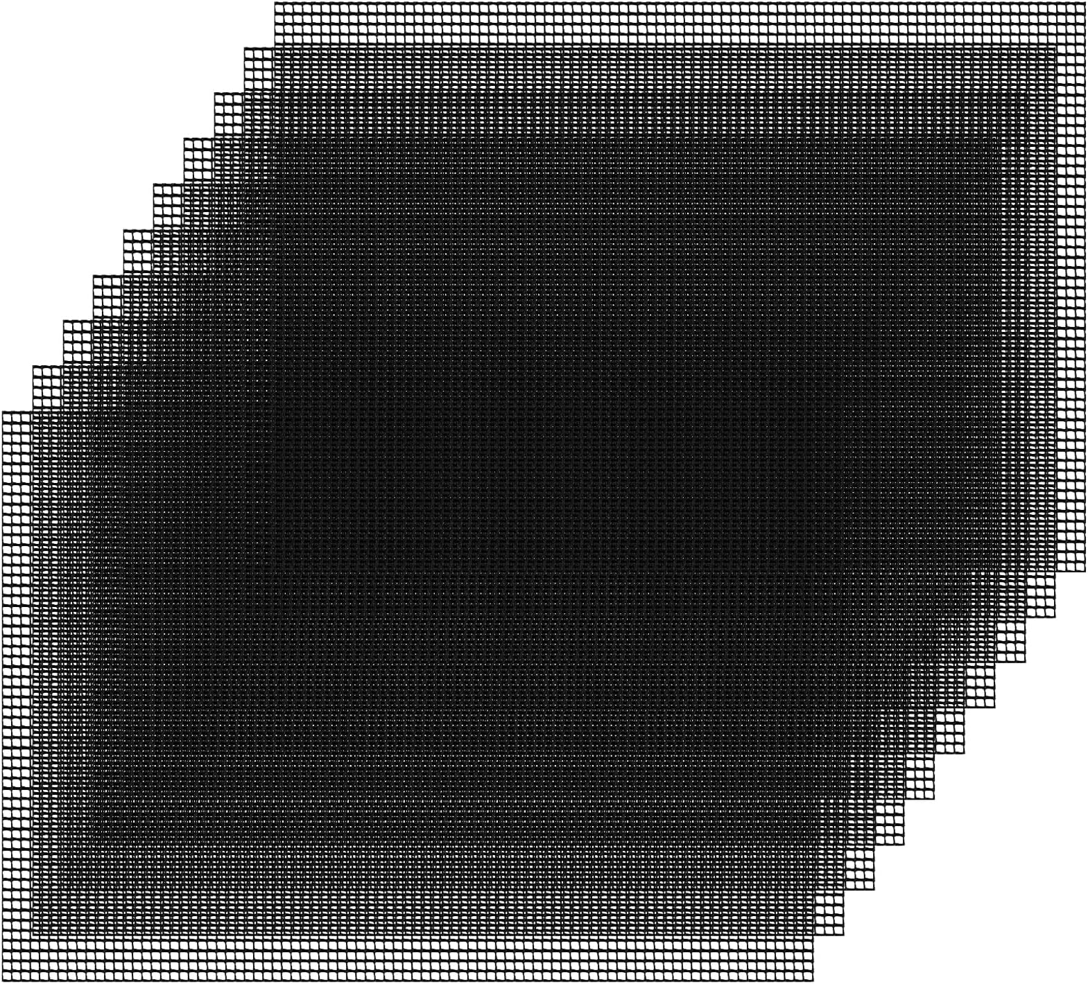 Amazon.com: Sanfilix Flower Pot Mesh Pad, 10Pcs Black Rectangular 11 ...