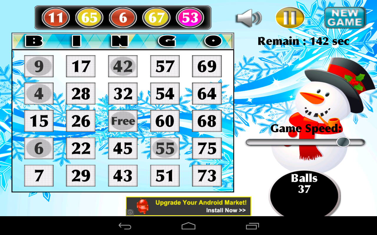 Snowman Elegance Fluffy Faces Bingo Free - App on Amazon Appstore
