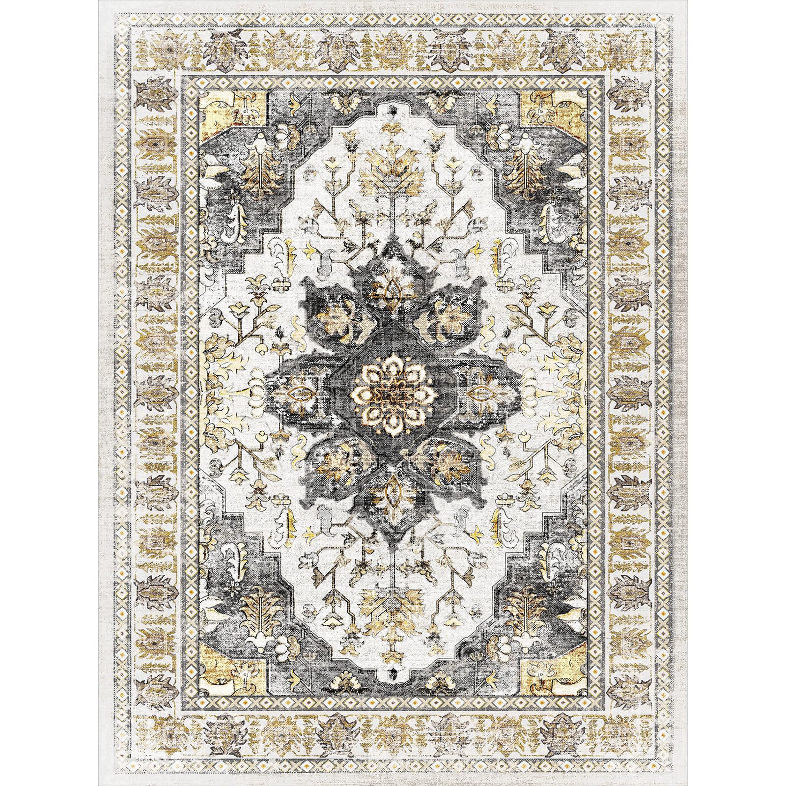 Area Rug 9x12 Rugs for Living Room 9x12 Boho Rug Washable Rugs 9x12 ...