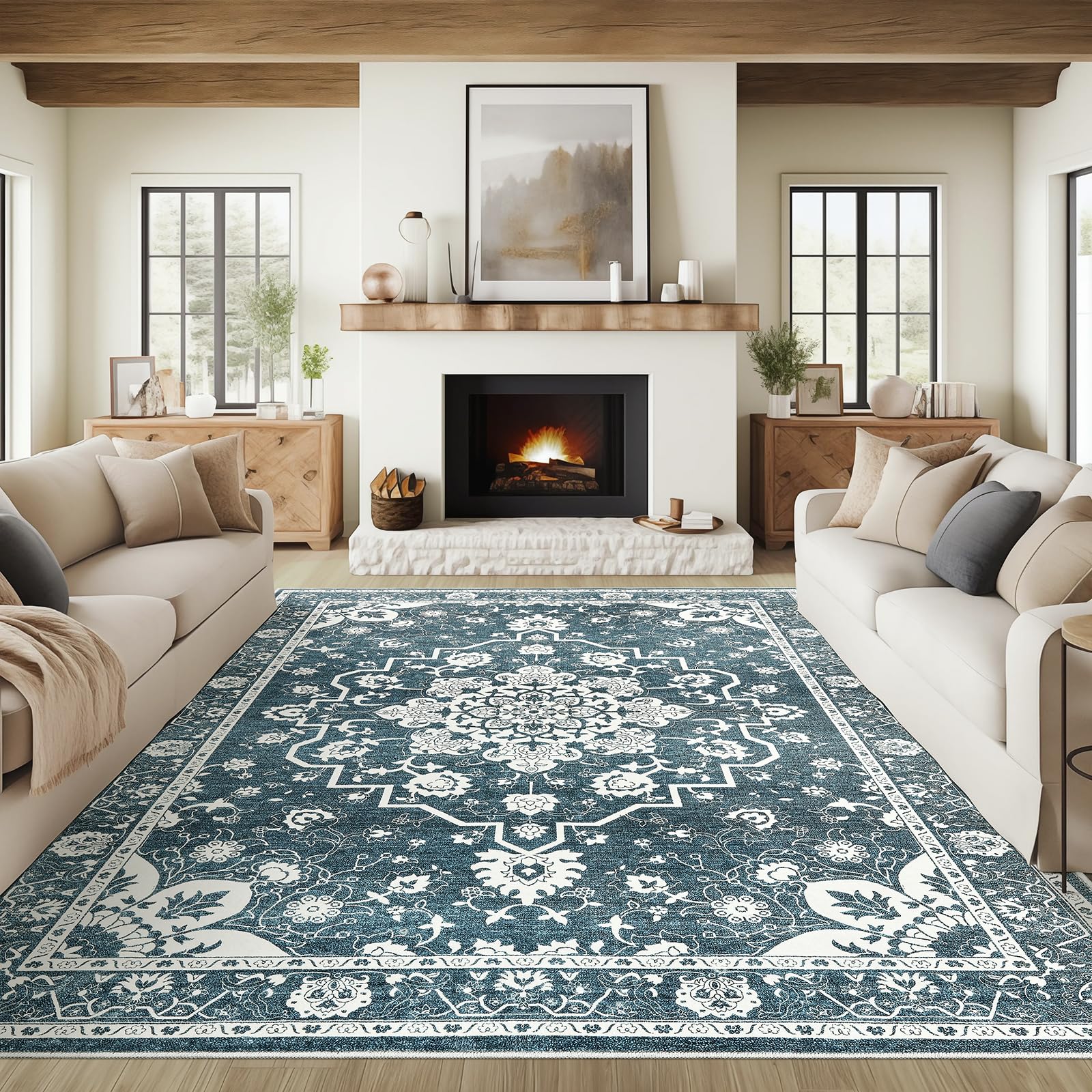Amazon.com: Madane 8x10 Area Rugs for Living Room, Stain Resistant ...