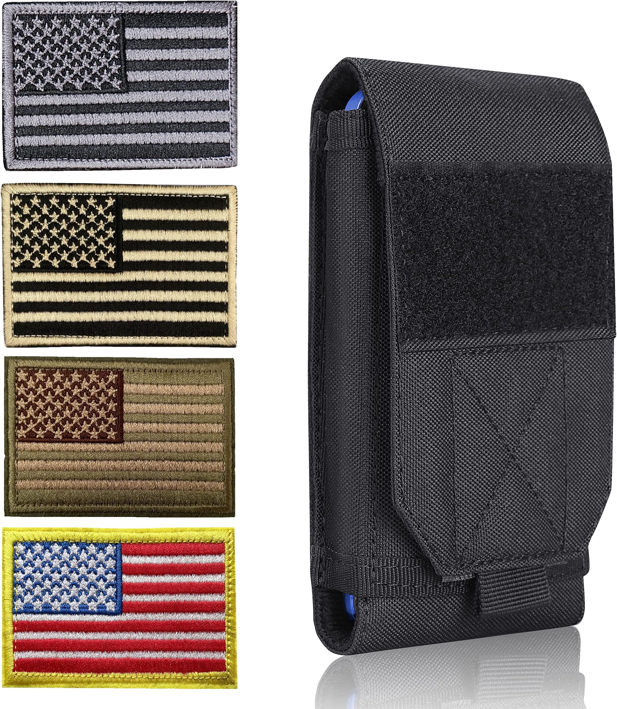 Amazon.com: Heyqie Black Tactical Molle Cellphone Pouch Case,Heavy Duty ...