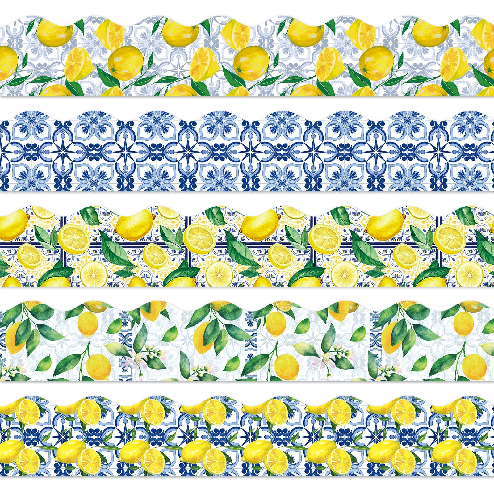 Amazon.com: JarThenaAMCS 69Ft Summer Bulletin Board Borders Watercolor ...