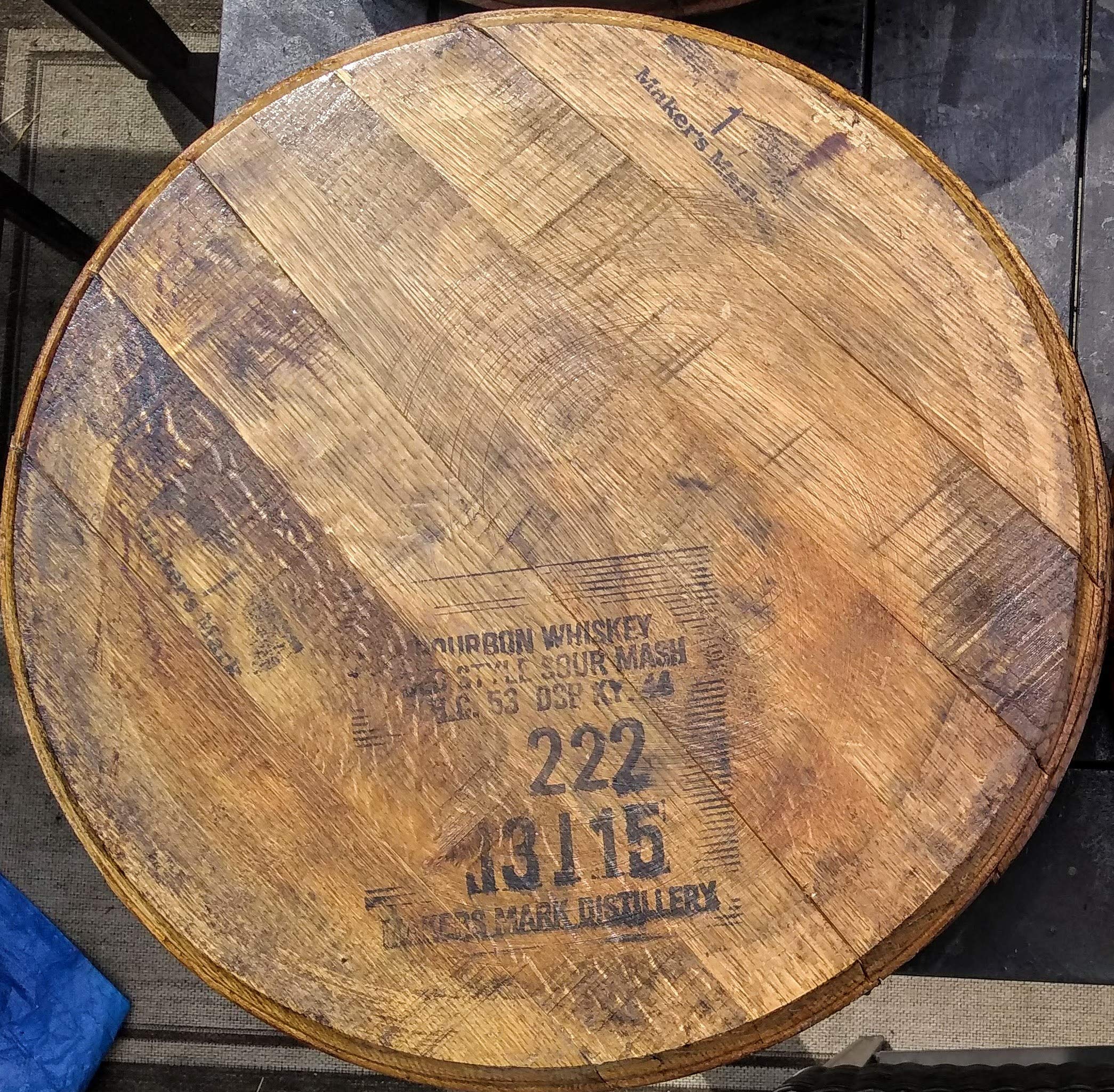 Buy Makers Mark Bourbon Barrel Lid - Authentic Stamped, Distiller ...