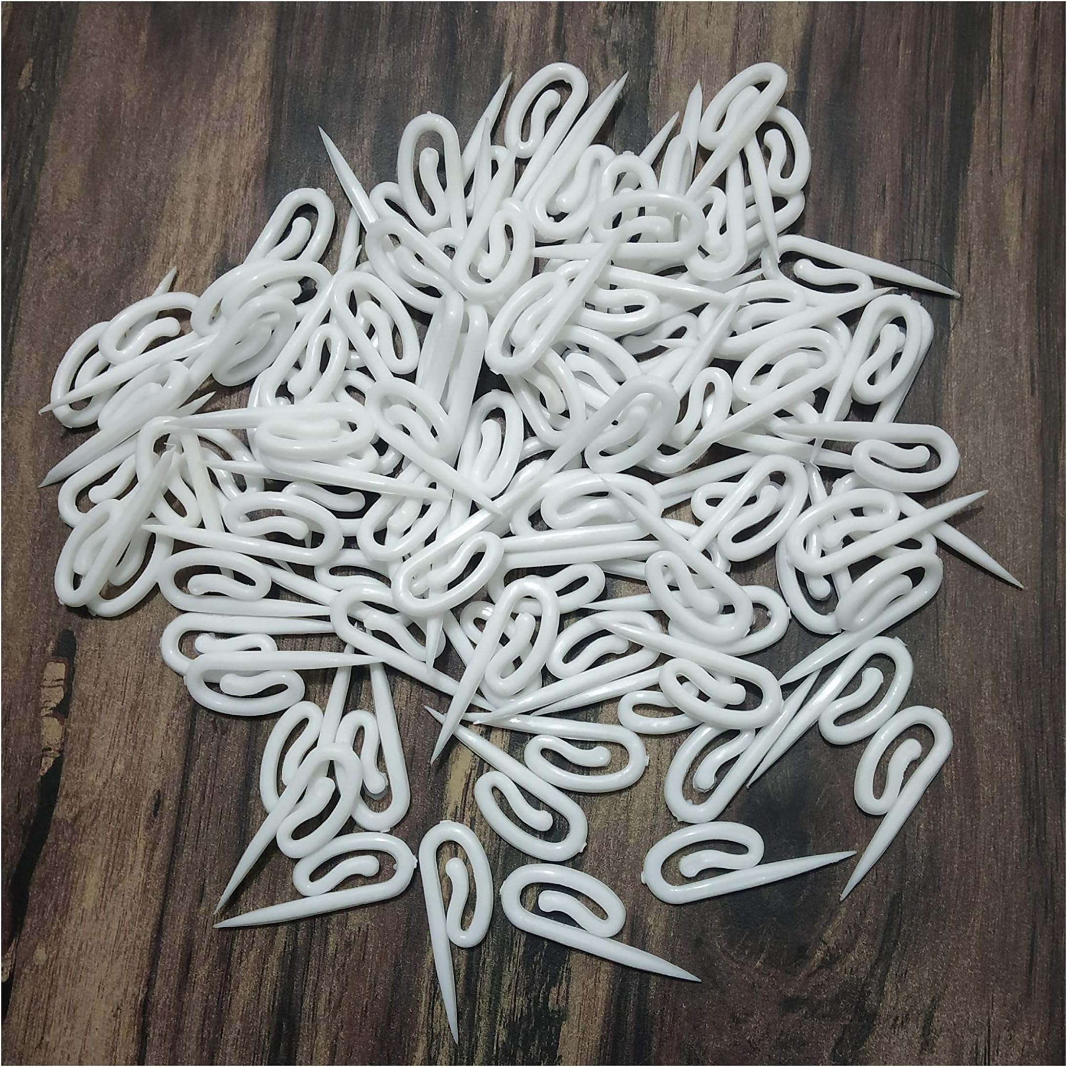Buy TRIS Plastic Hook for Curtain Channel/Track Fish (50, White) Online ...