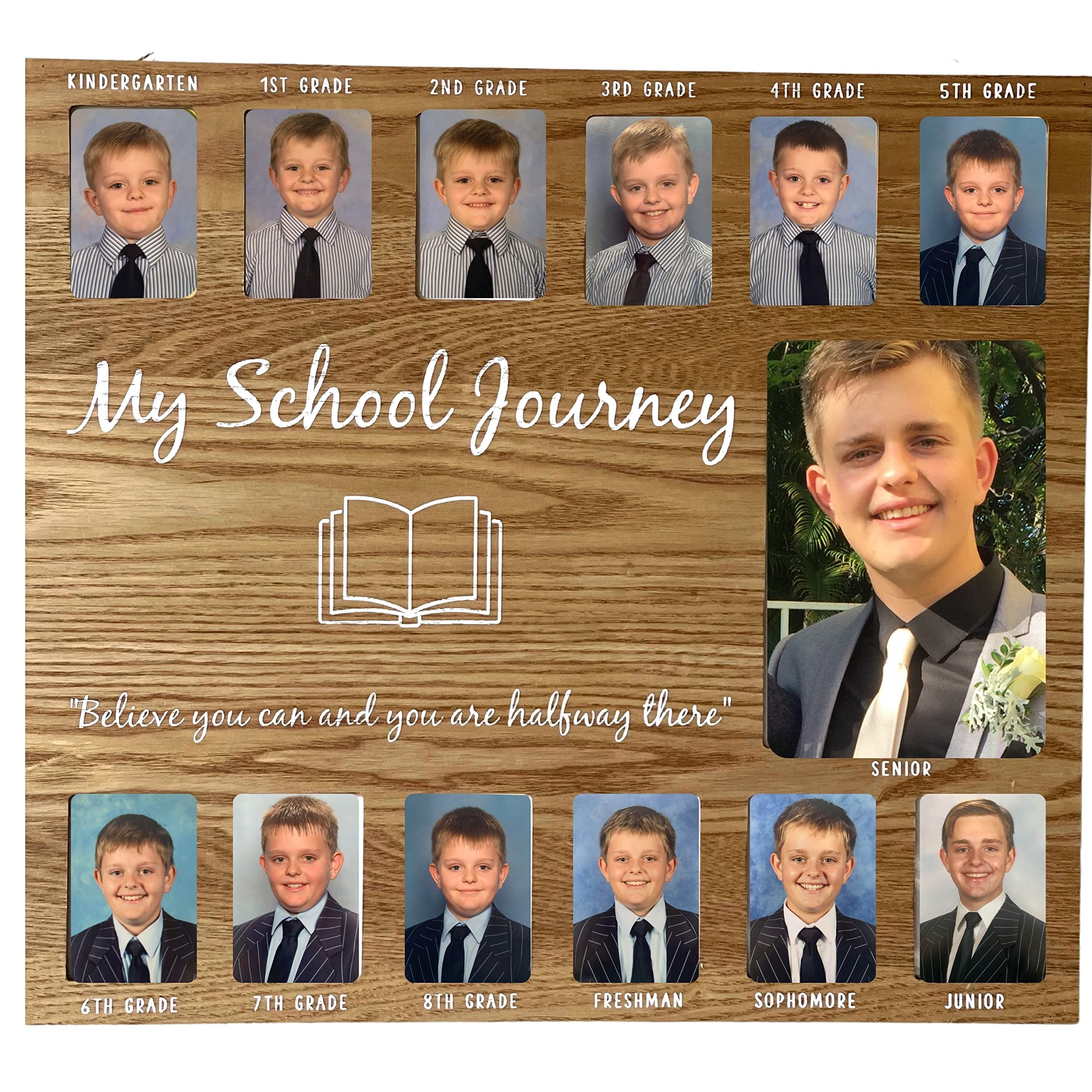 School Years Picture Frame KINDY -12, School Years Photo Frame ...