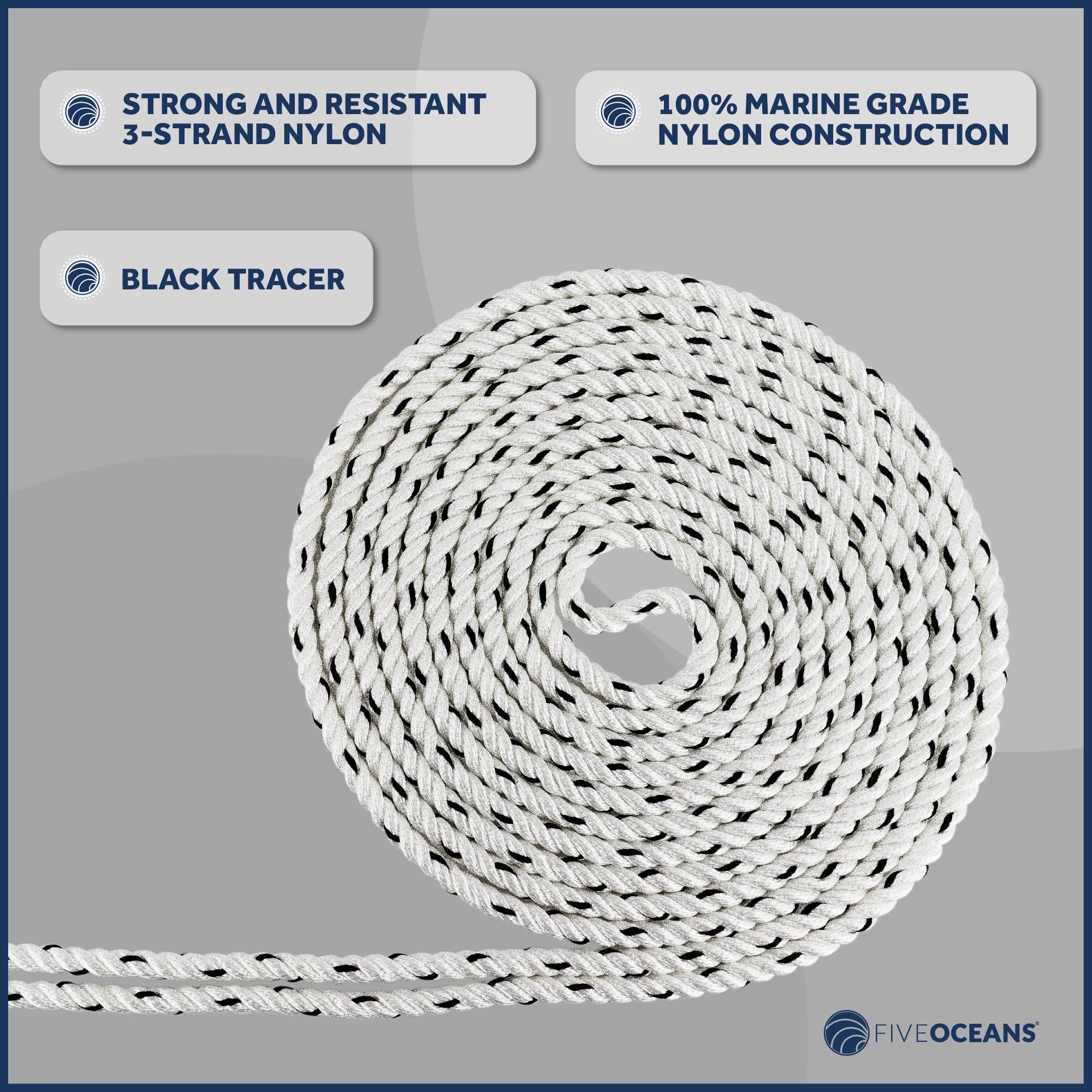 Snapklik.com : Anchor Line 9/16 Inch X 100 Ft - Anchor Rope Line ...