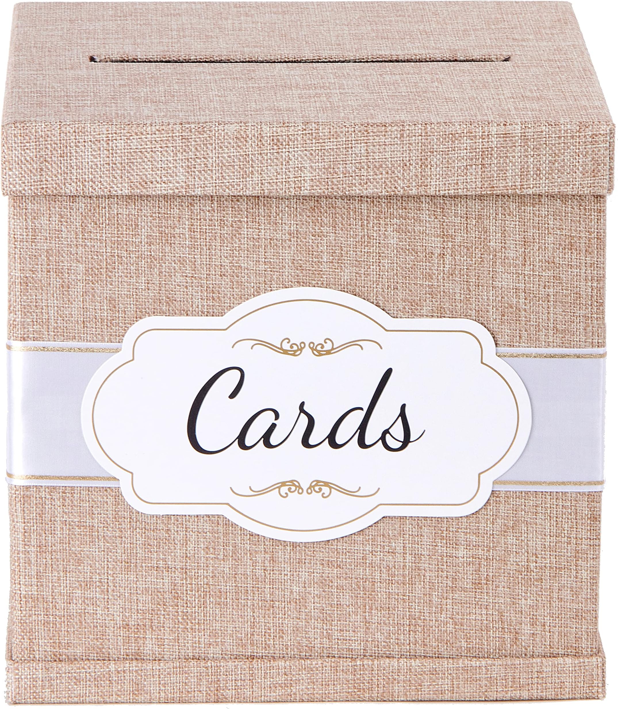 Amazon.com: MyGift Wedding Card Box - Rustic Whitewashed Wood Reception ...