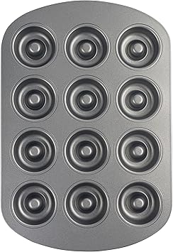 Amazon.com: Wilton Mini Donut Baking Pan, 12-Cavity : Home & Kitchen