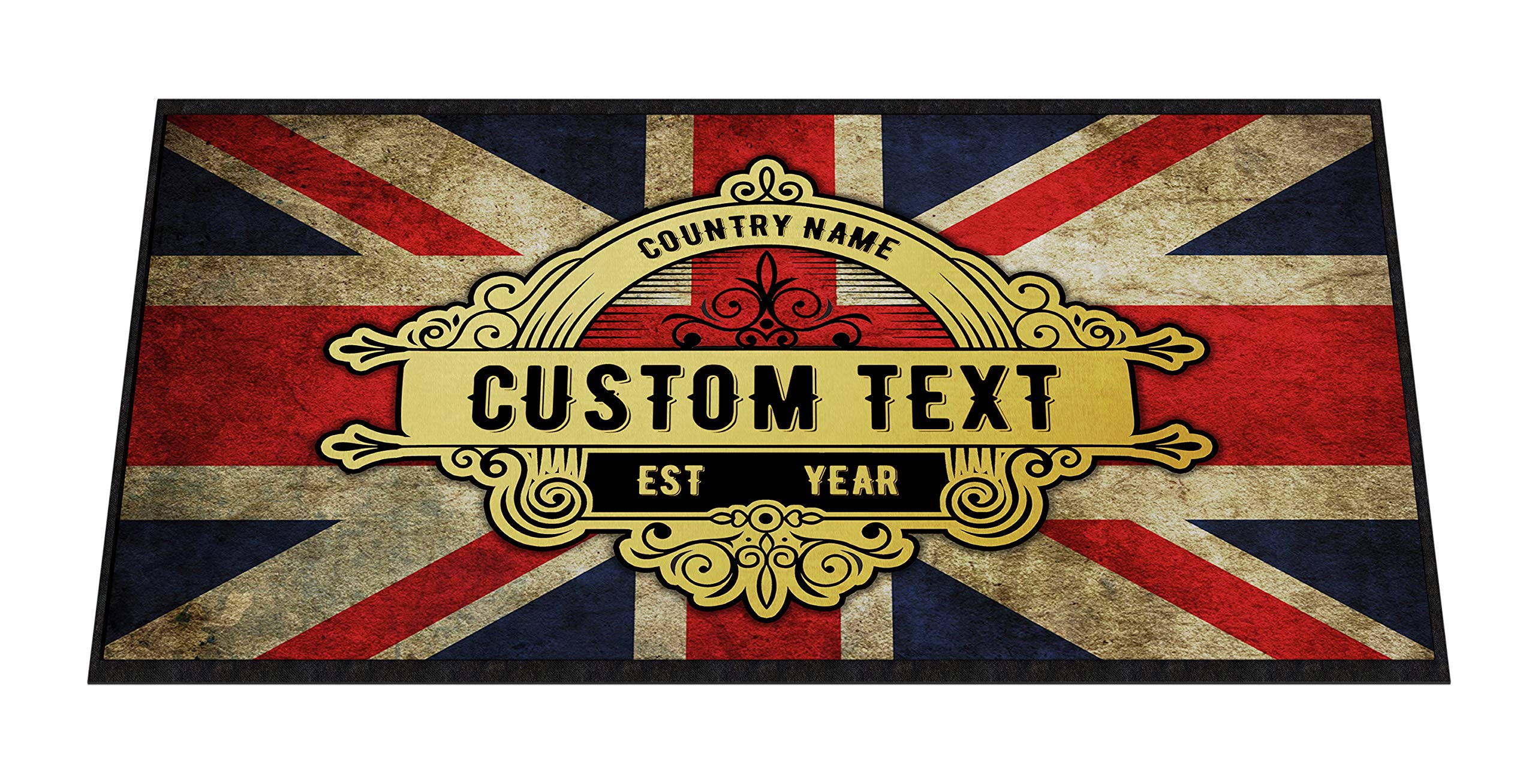 Purple Print House Personalised Bar Mats - Country Flag Beer Mats - Bar ...