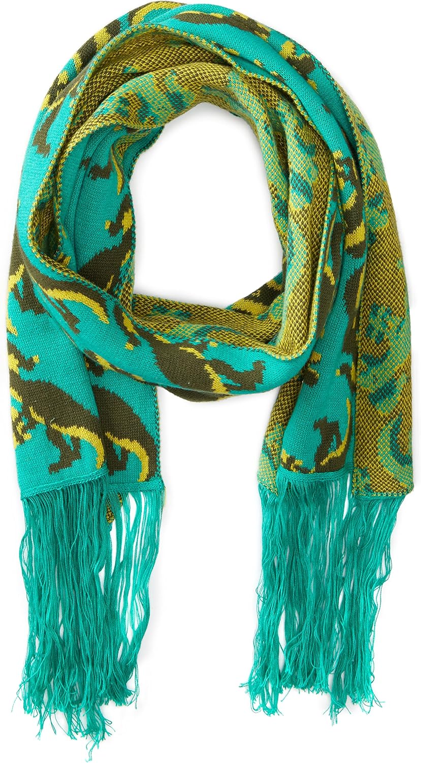 Alex Stevens Men's Santasaurus Rex Scarf, Multi, One Size at Amazon Men ...