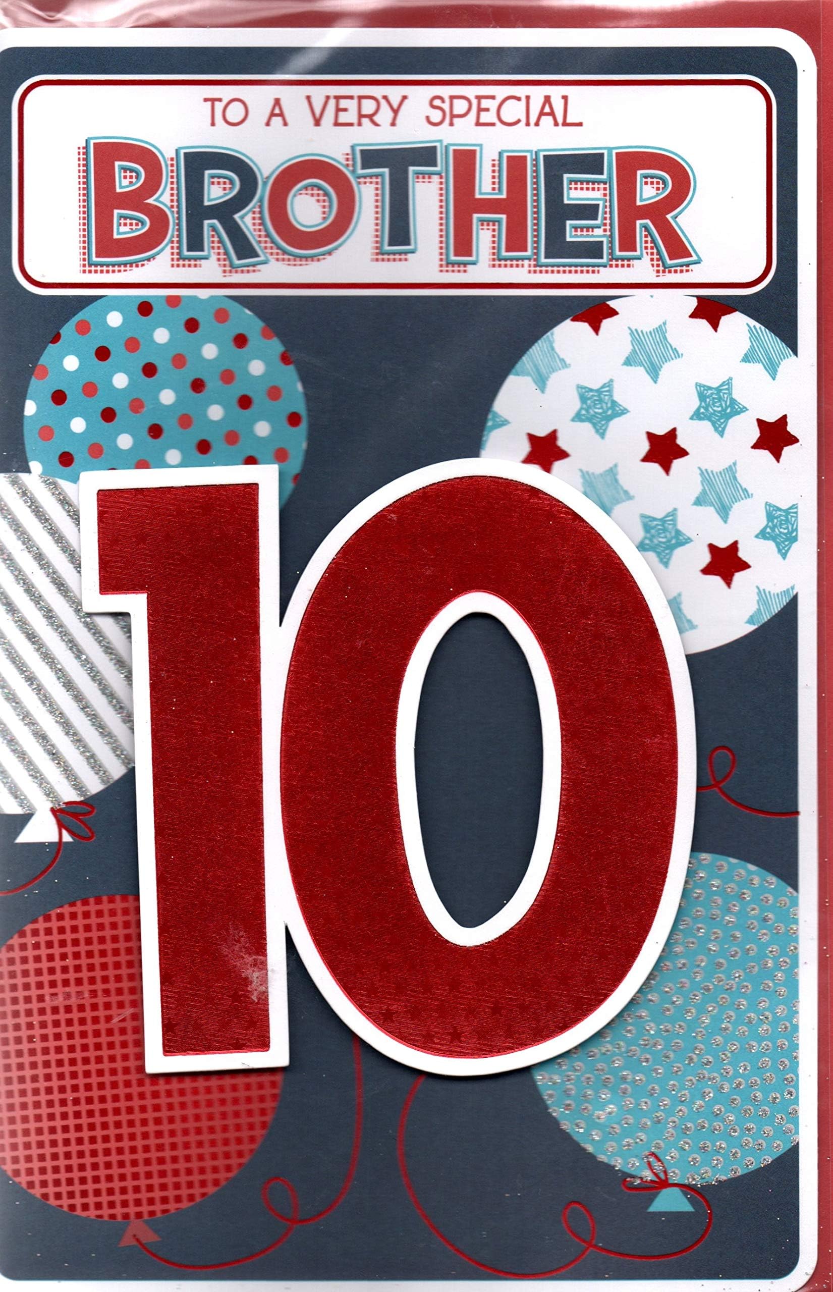 10th Birthday Card - 10th Birthday Brother - to a Very Special Brother ...