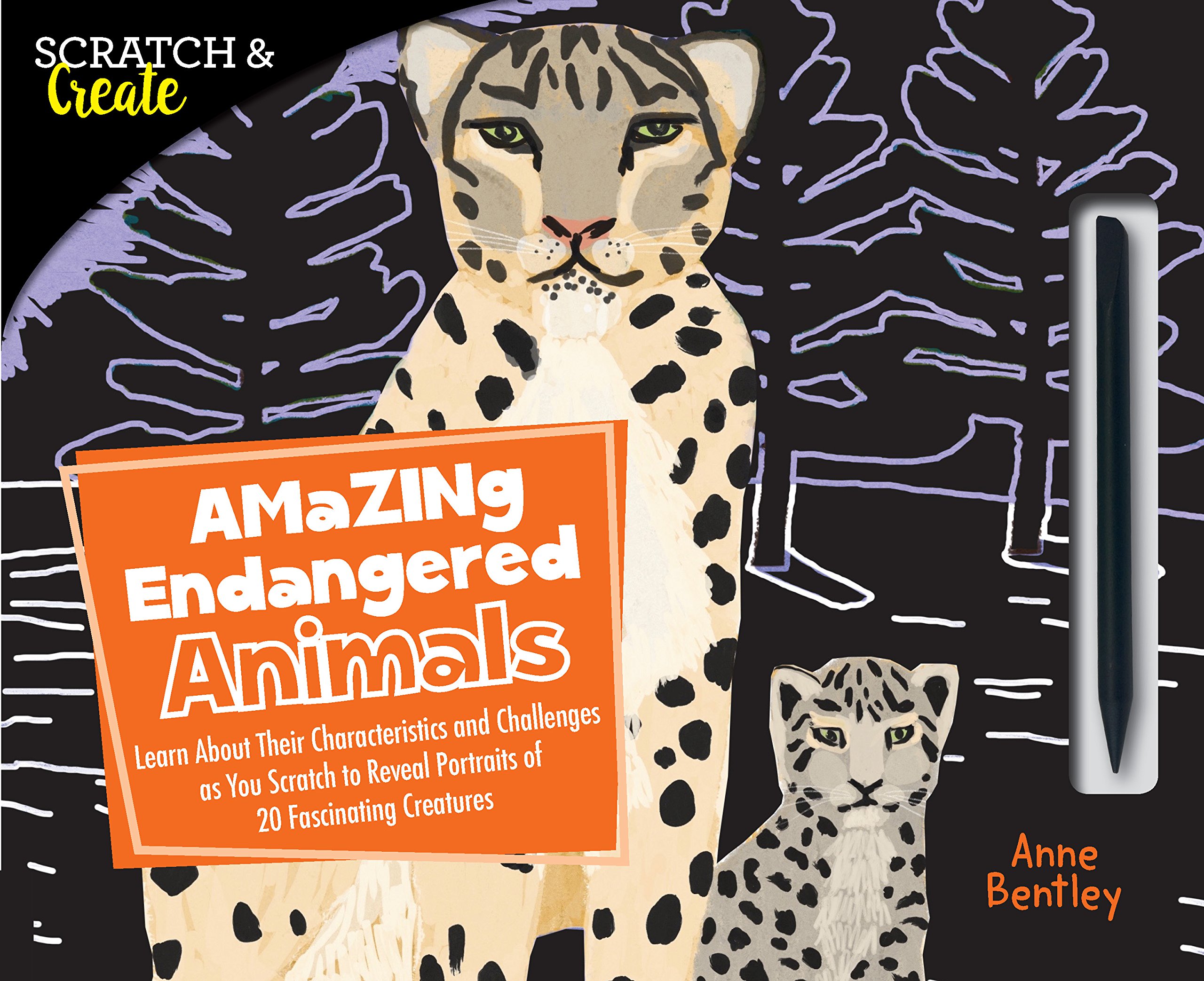 Snapklik.com : Scratch & Create: Amazing Endangered Animals: Learn ...
