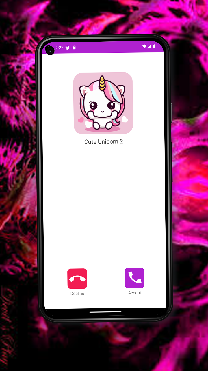 Incoming Video Call From Cute Unicorn Fake Video Voice Call & Texting ...