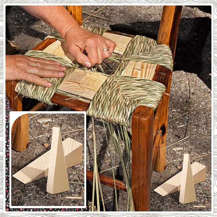 Buy Treela Wooden Wedges for Chair Caning Supplies Wood Wedge Non Slip ...