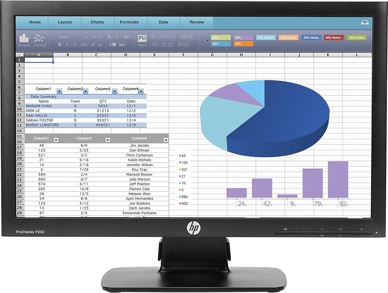 Amazon.com: HP Business K7X27A8#ABA 20" P202 LED Monitor : Electronics