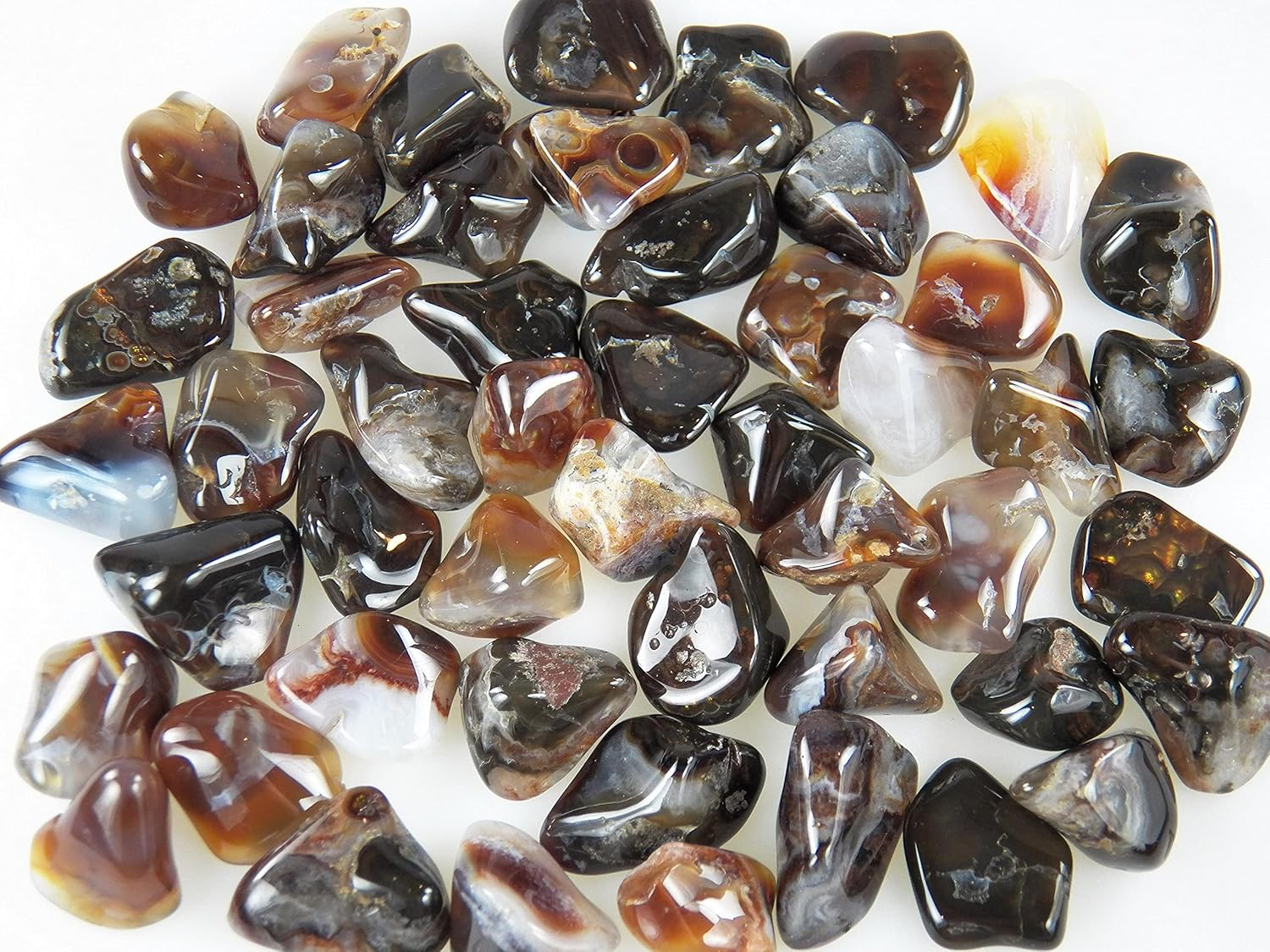 Amazon.com: Fundamental Rockhound Products: 1 pc Fire Agate Tumbled ...