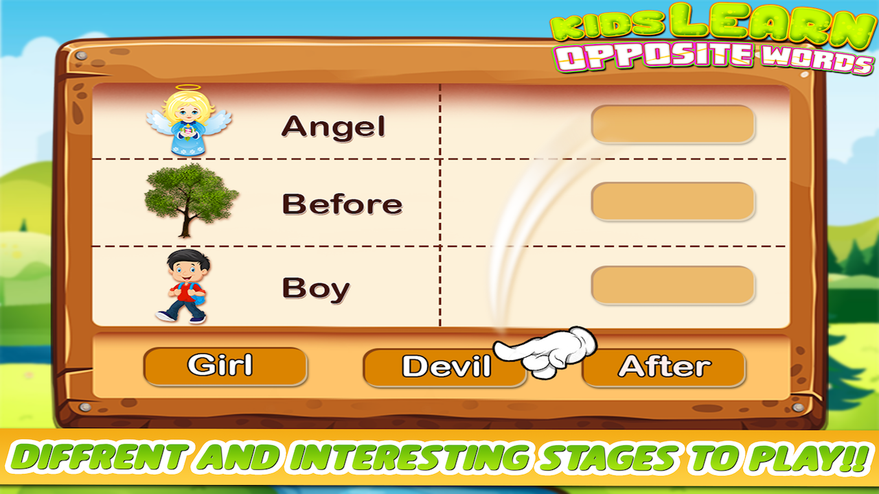Kids Learn Opposite Words - App on Amazon Appstore