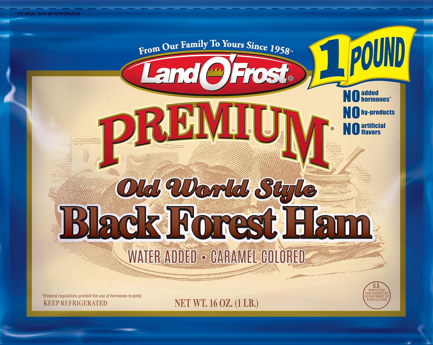 Amazon.com: Land O'Frost Premium Black Forest Ham, 16 Oz : Grocery ...