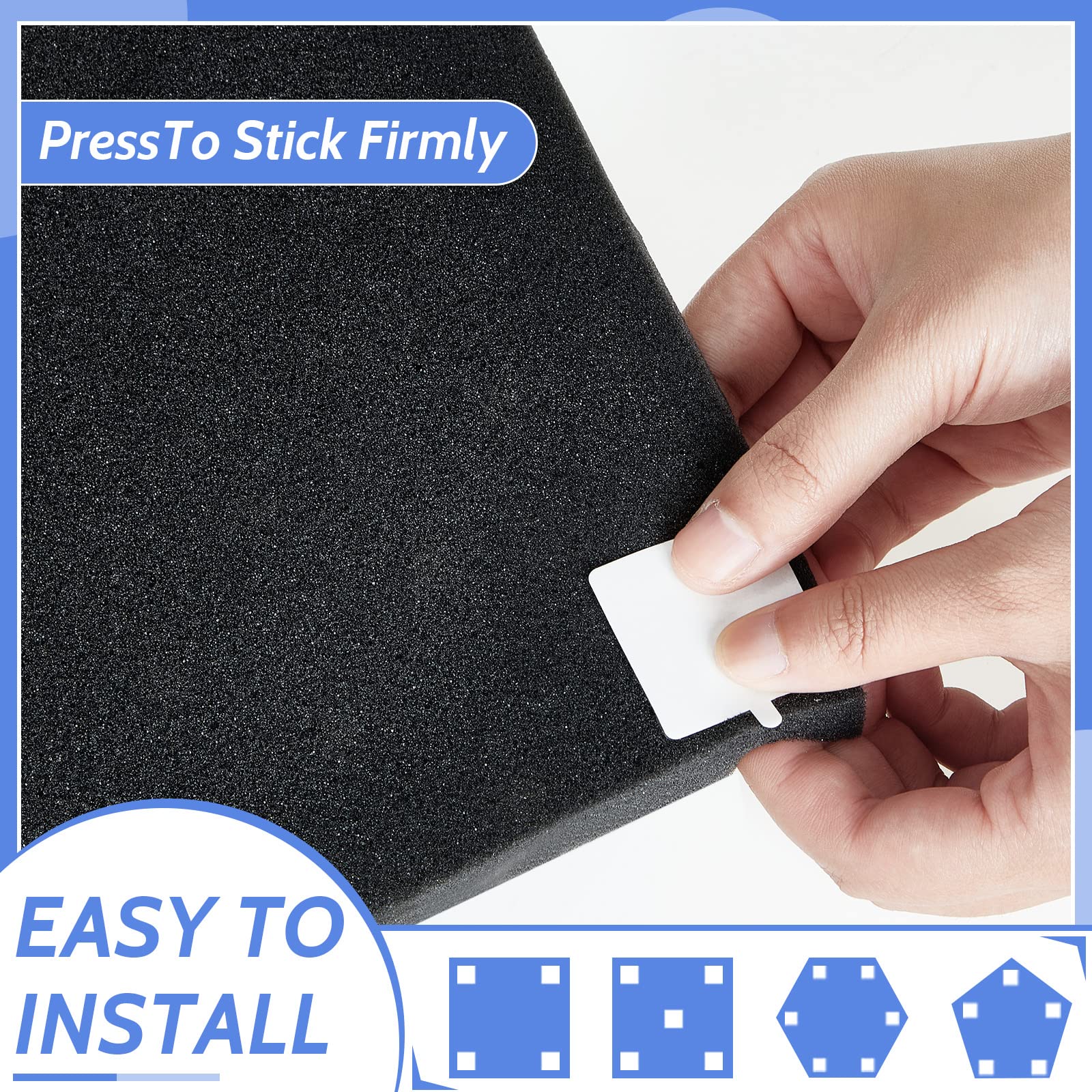 Snapklik.com : Epakh Square Double Sided Tape Sticker Acoustic Panel ...