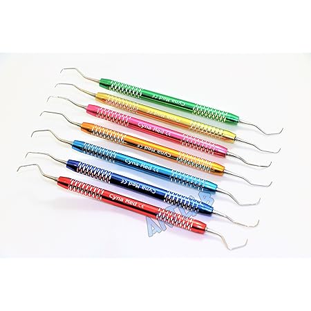Amazon.com: 3pc Periodontal Dental Anterior Posterior Sickle Scalers ...