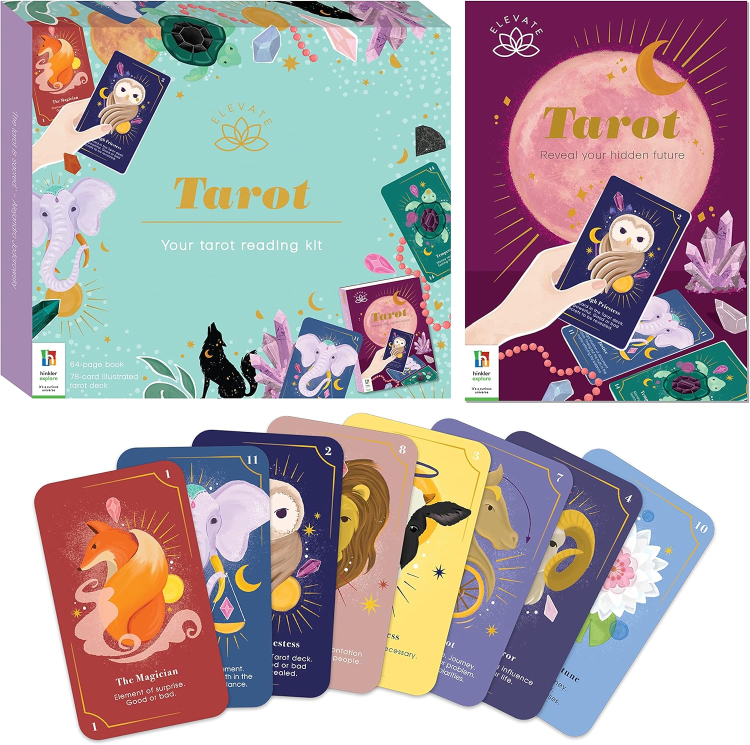 Amazon.com: Hinkler Elevate - Tarot Kit - Arcana and Readings for ...