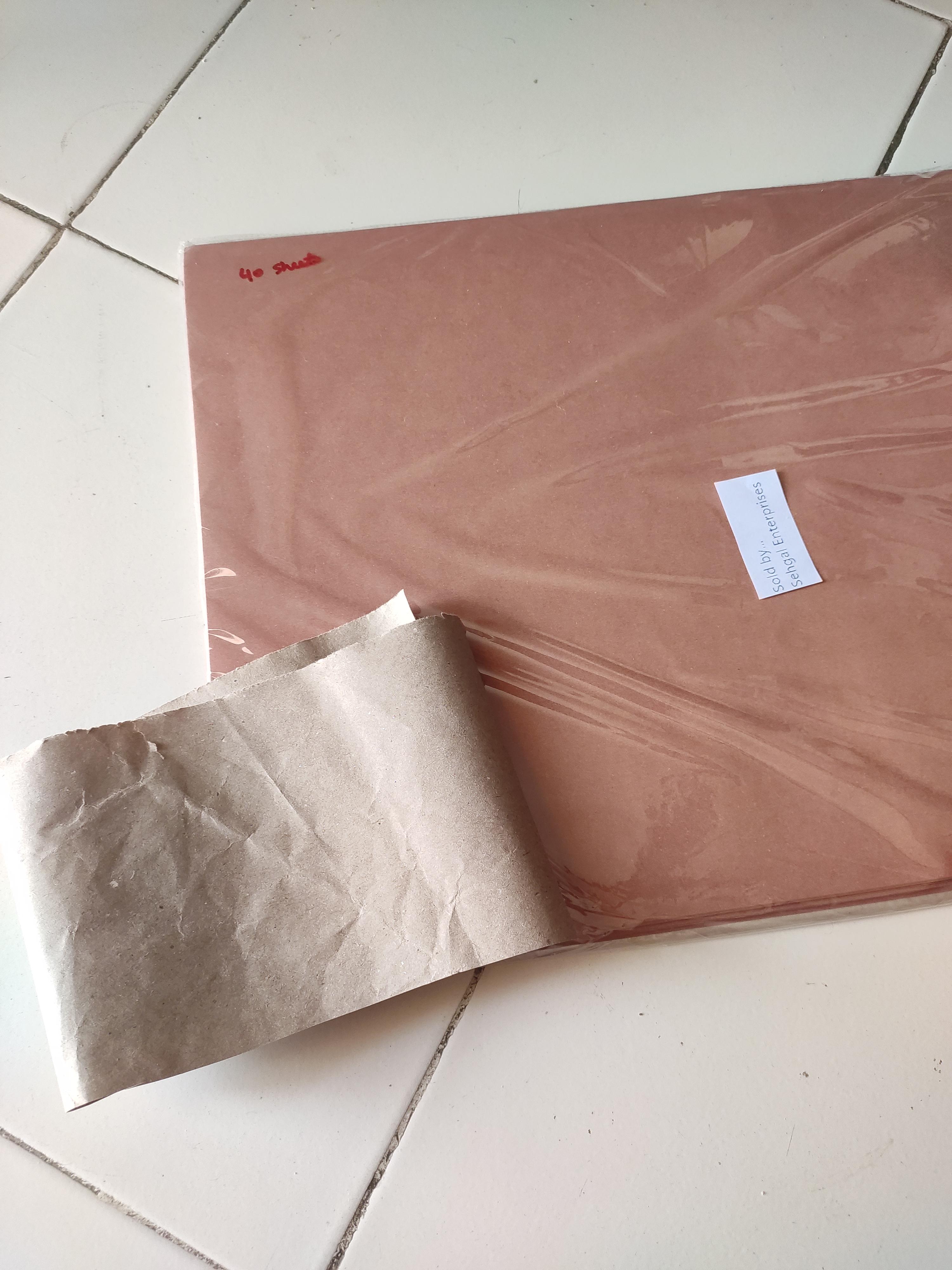 Generic A3 Color Paper (40 Sheets)180 GSM (Brown) Kraft sheets : Amazon ...