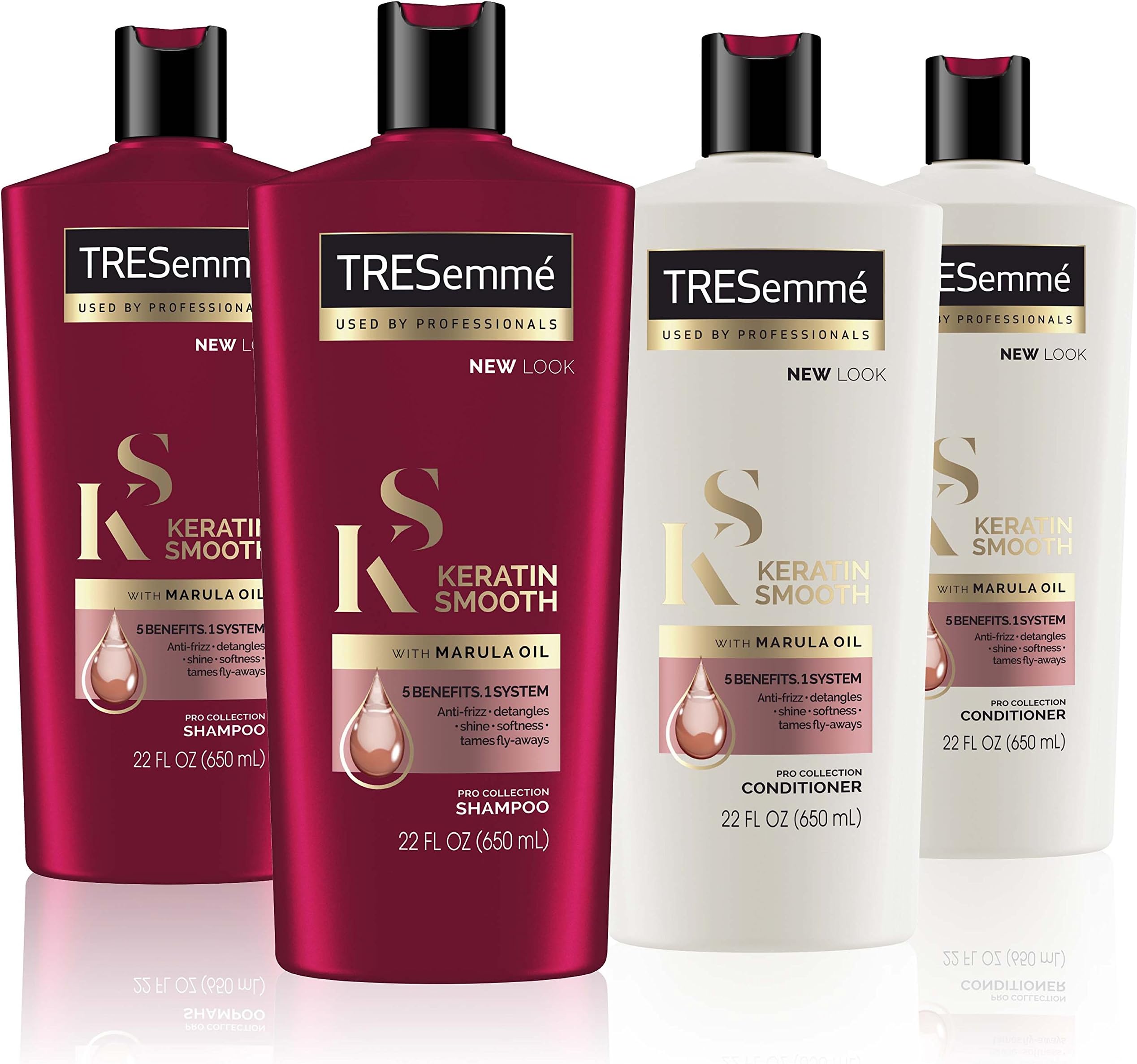 Amazon.com : TRESemmé Keratin Smooth Shampoo and Conditioner Set ...