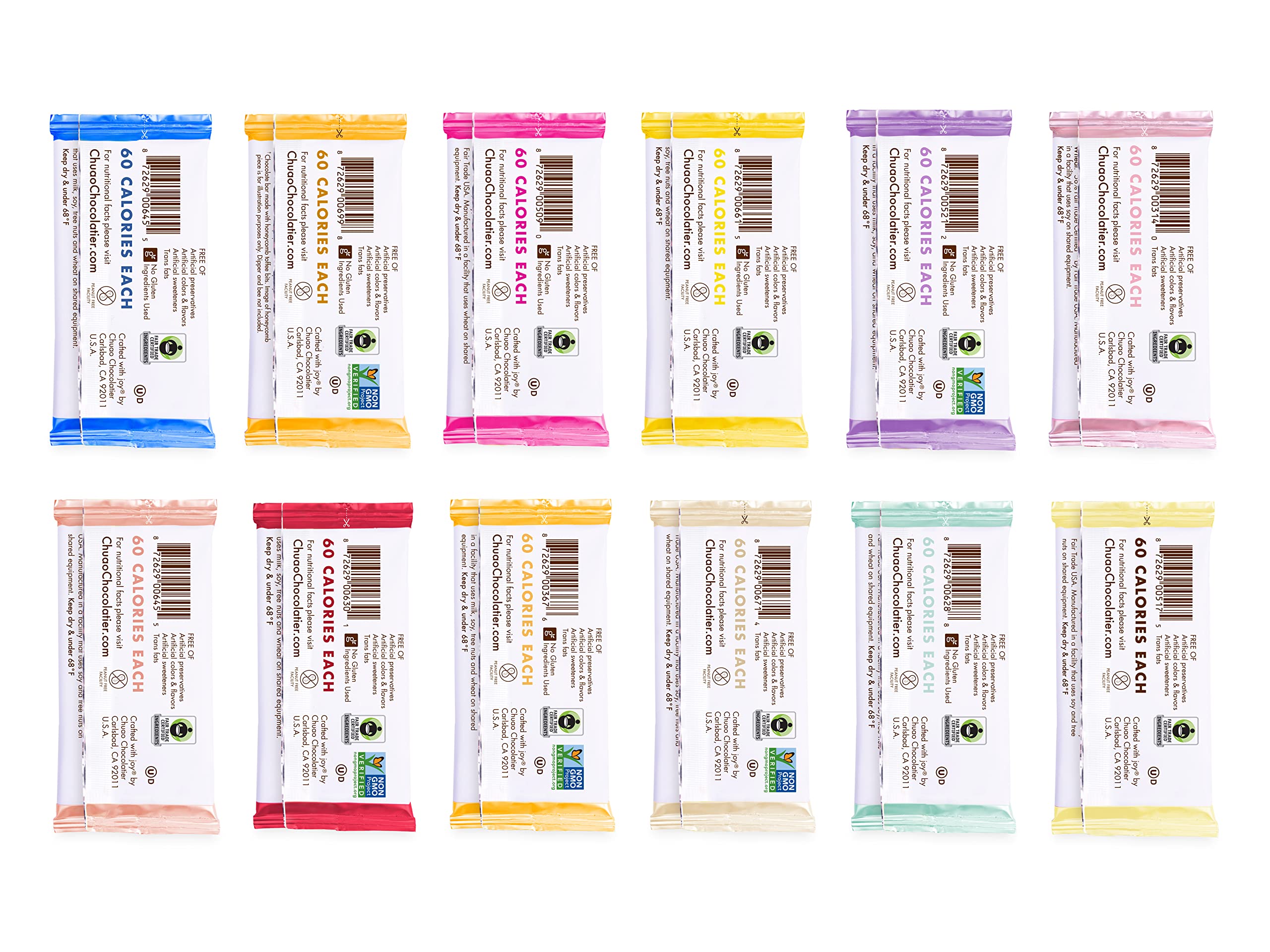 Chuao Chocolatier Share the Love Assorted Mini Gourmet Chocolate Bars ...