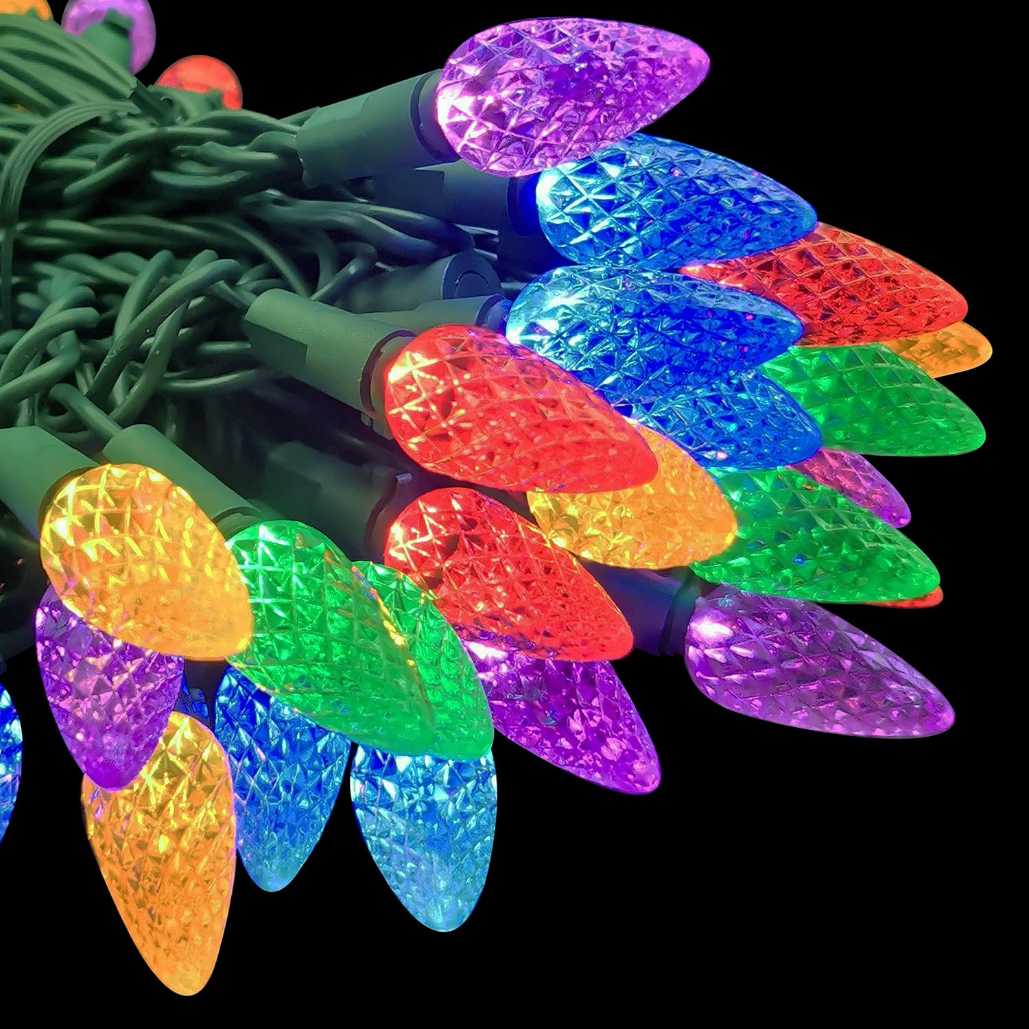 Amazon.com: MXTCLM C6 Christmas Lights, 50 LED Strawberry String Lights ...