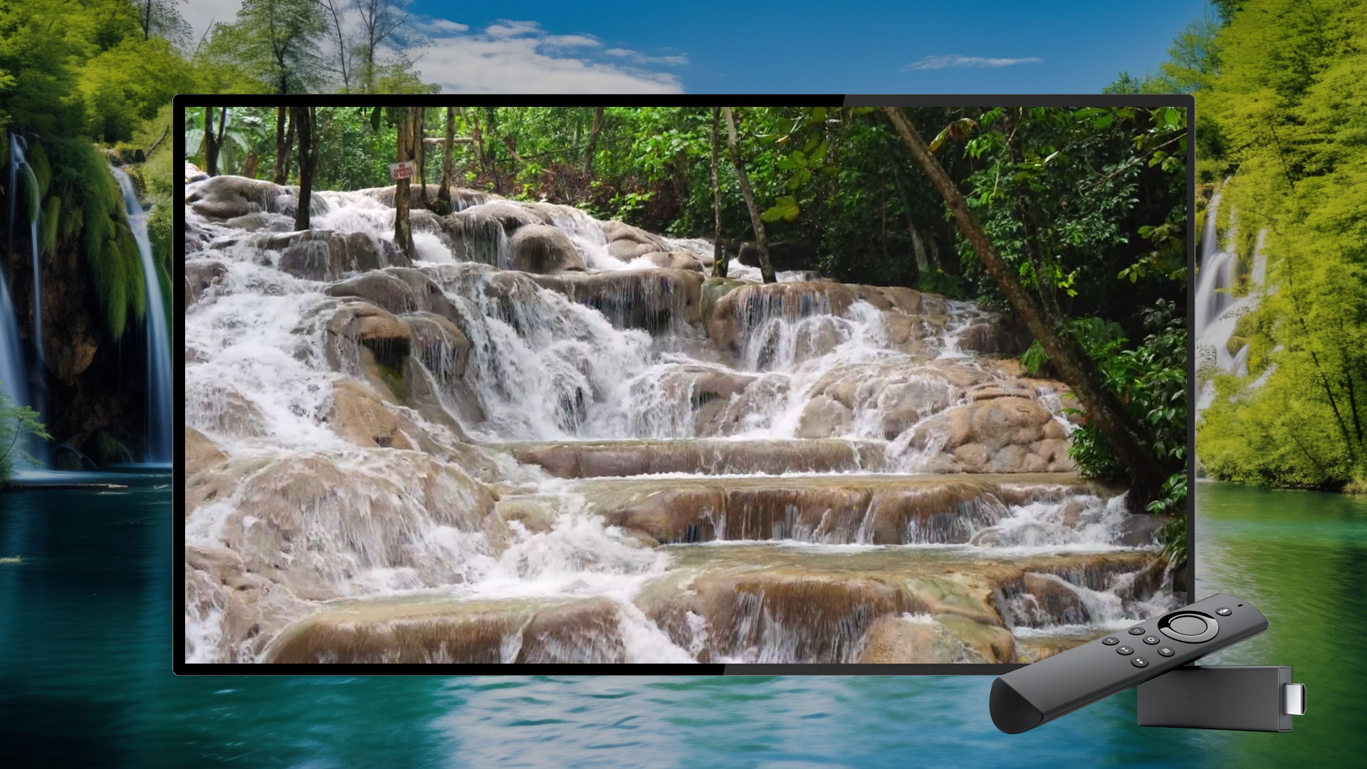 Transformative Waterfall Screensaver - Ideal for Meditation, Relaxation ...