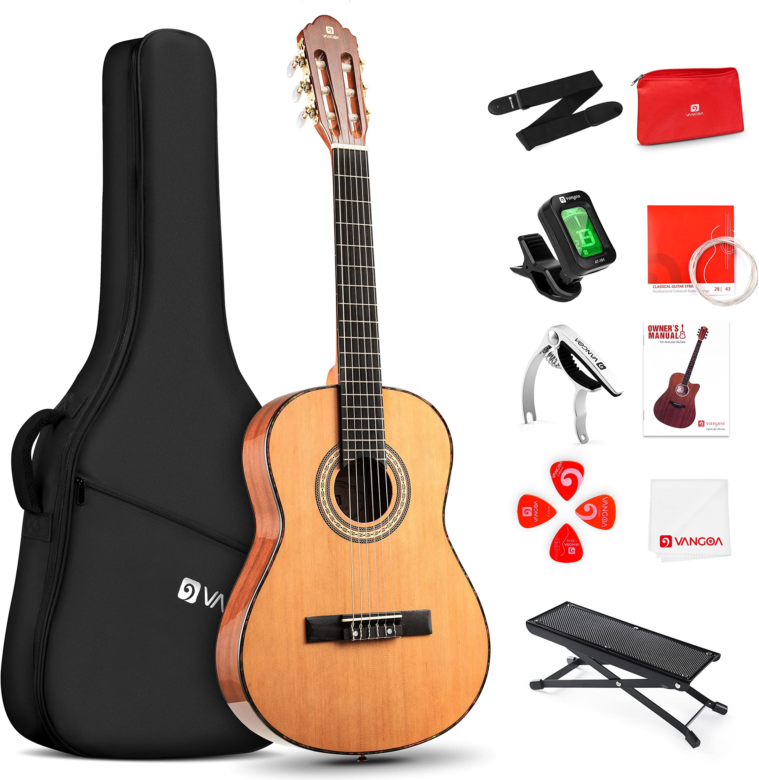 Amazon.com: RockJam 3/4 Size Classical Acoustic Guitar for Kids ...