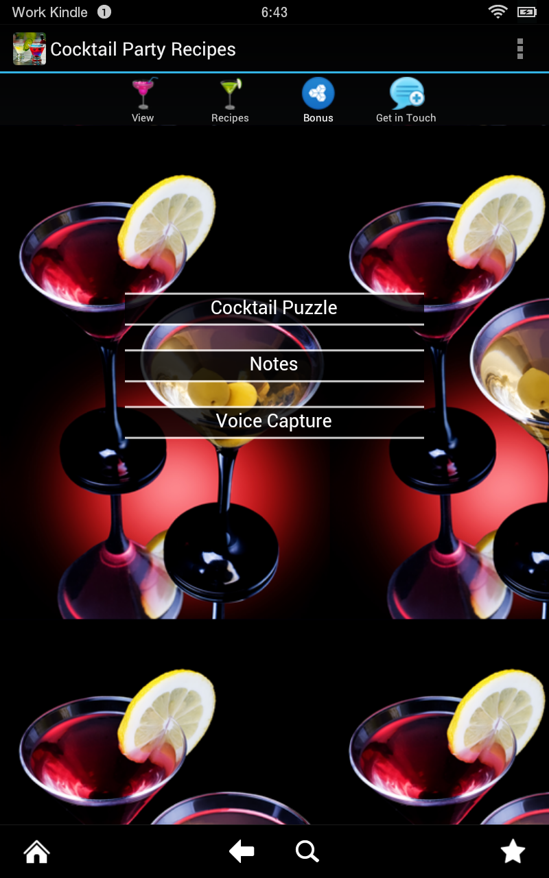 Cocktail Party Recipes - App on Amazon Appstore