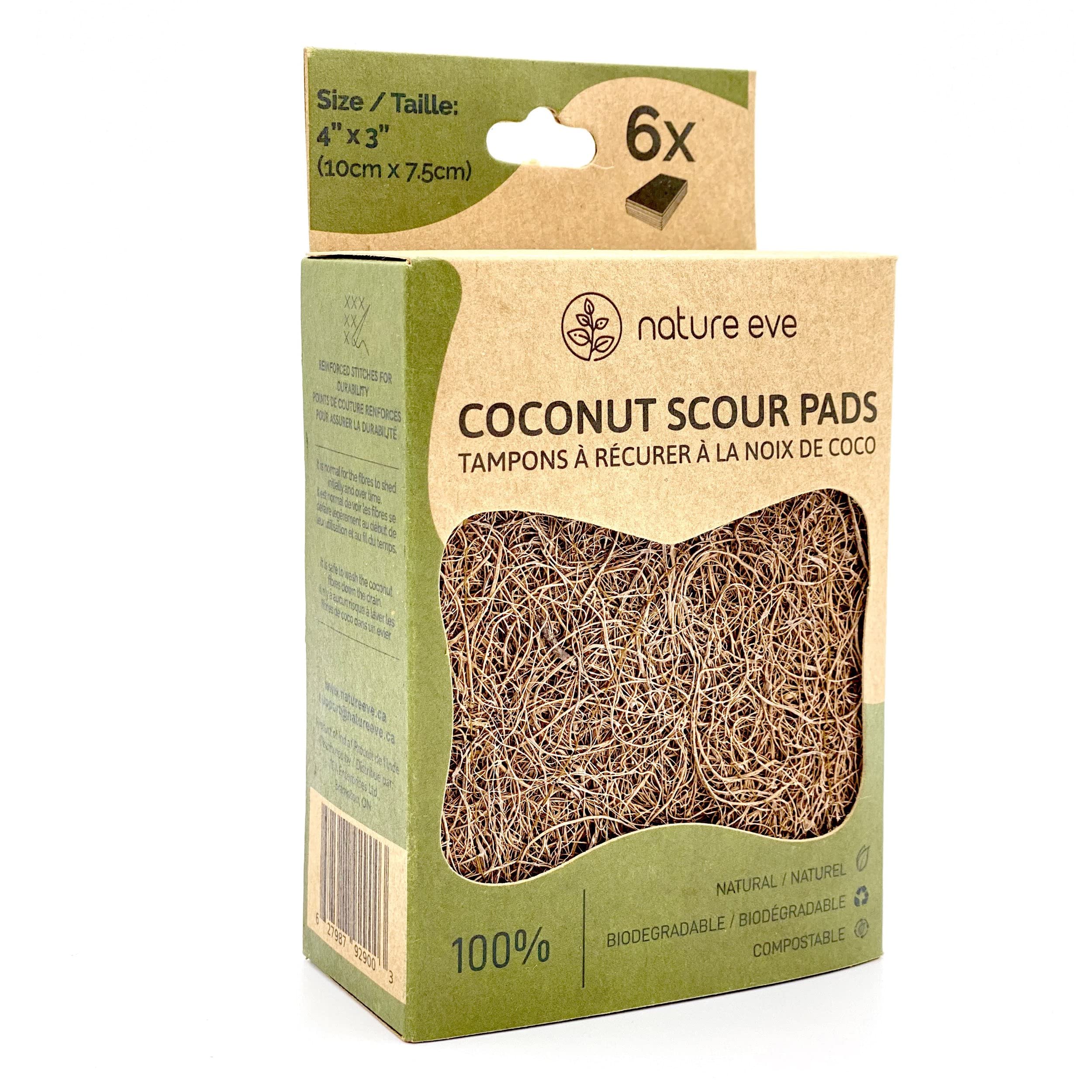 Biodegradable Natural Coconut Fiber and Rubber Latex, Kitchen Scouring ...