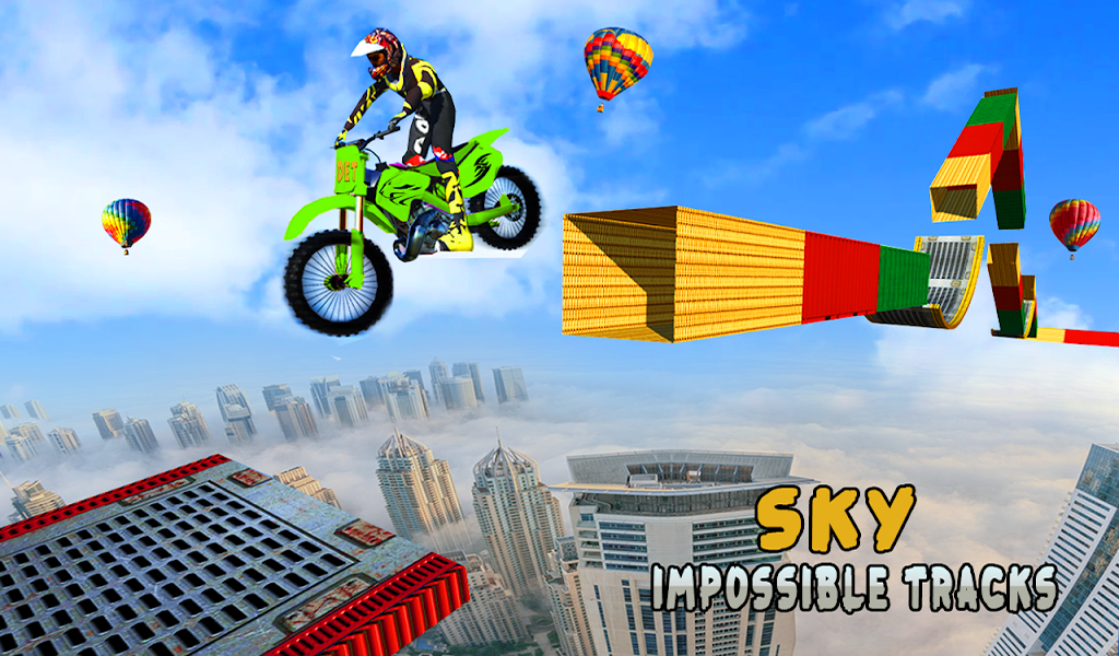 Ramp Bike Impossible Racing Games: Extreme Grand Track Auto Highway ...