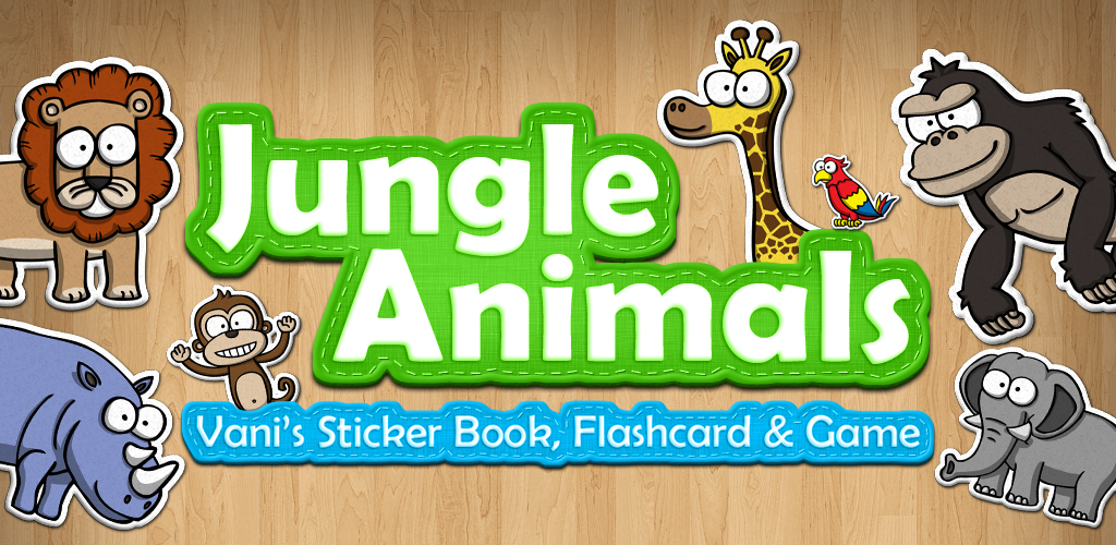 Jungle Animals Sticker Book, Flashcard and More - App on Amazon Appstore