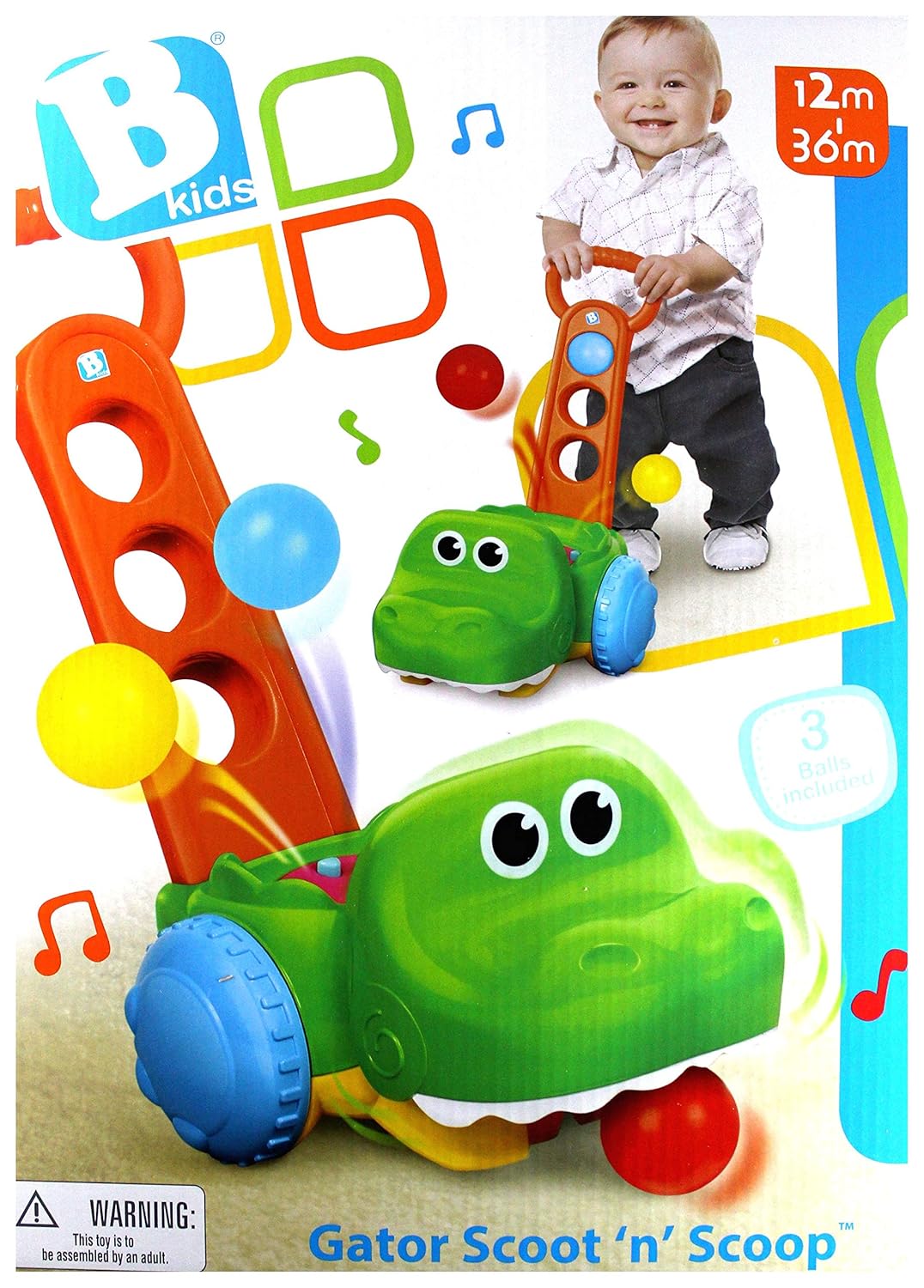 Amazon.com: Infantino BKIDS Gator Scoot N' Scoop, 8", Multi : Toys & Games