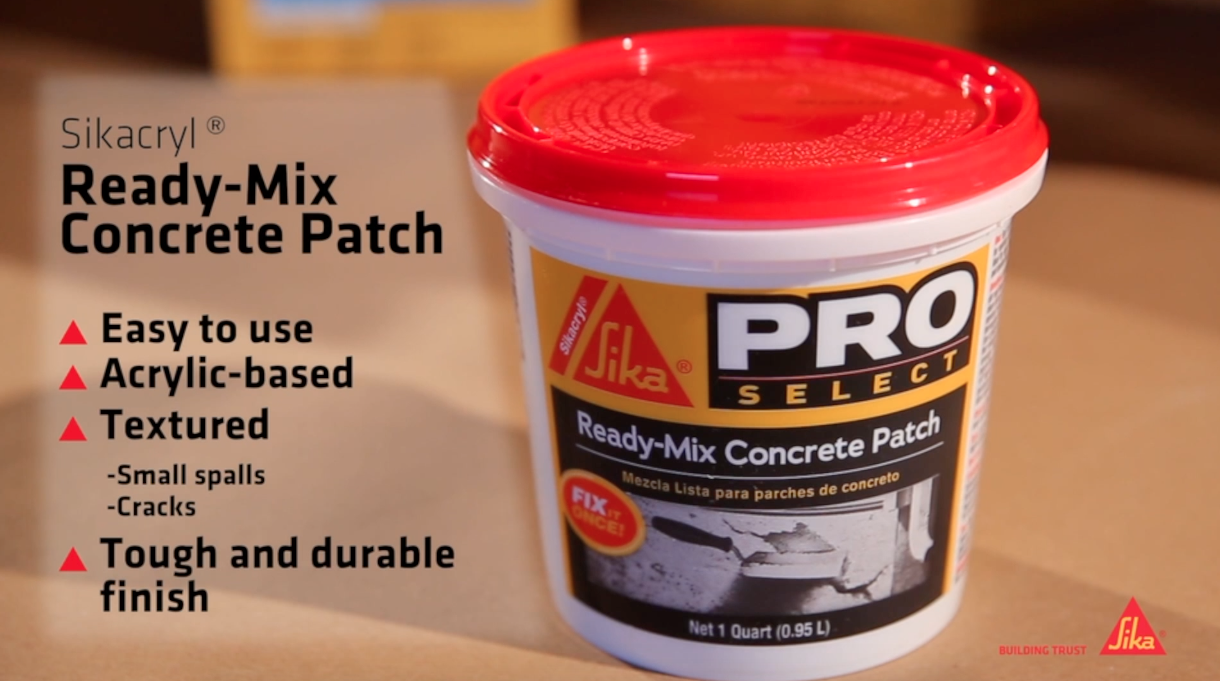 Watch Sikacryl Ready Mix Concrete Patch Instruction on Amazon Live