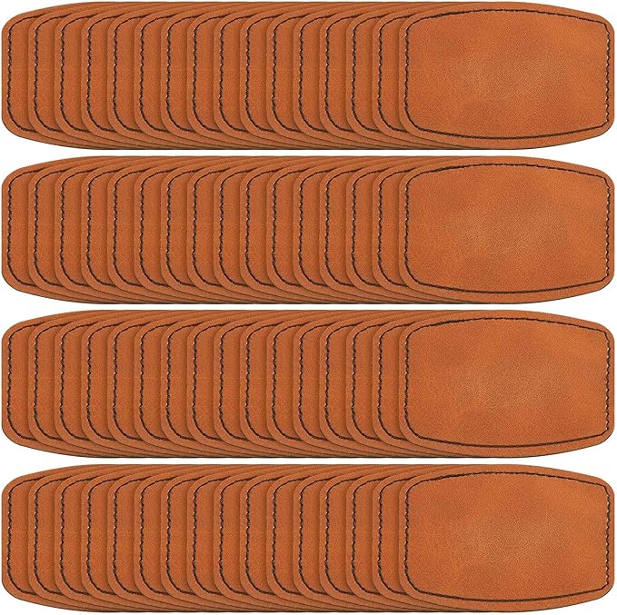 Amazon.com: Dunzy 60 Pcs Blank Leatherette Hat Patches with Adhesive ...