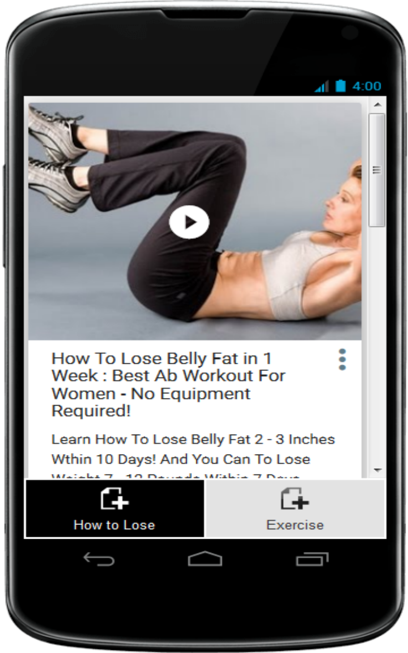 How to Lose Belly Fat - Diet & Exercise - App on Amazon Appstore