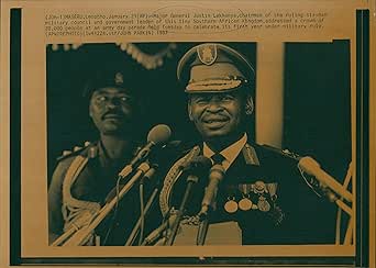 Amazon.com: Vintage Photo of Major General Justin Lekhanya, addressed a ...