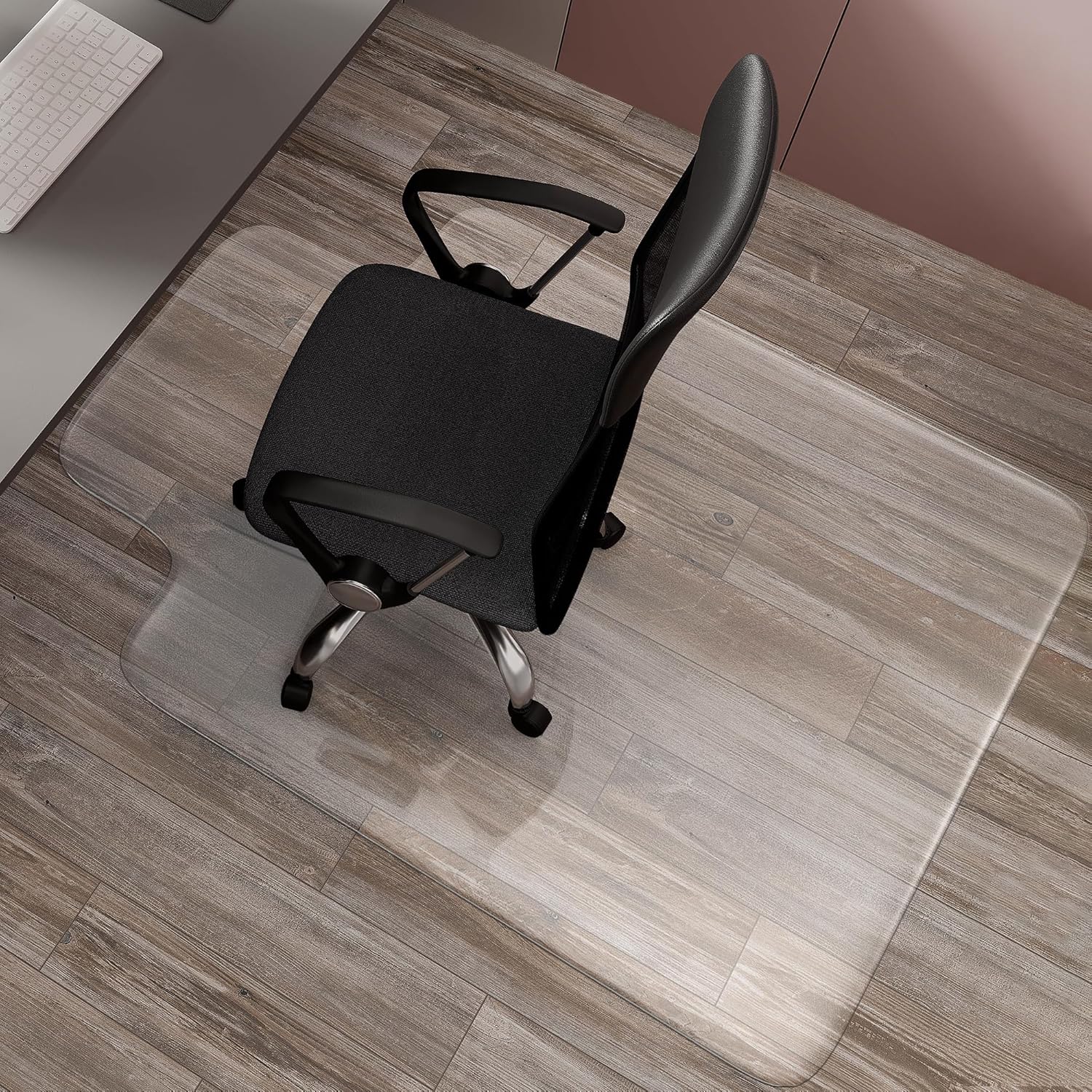 BesWin Office Chair Mat for Hardwood Floor - 36"x48" Clear PVC Desk ...