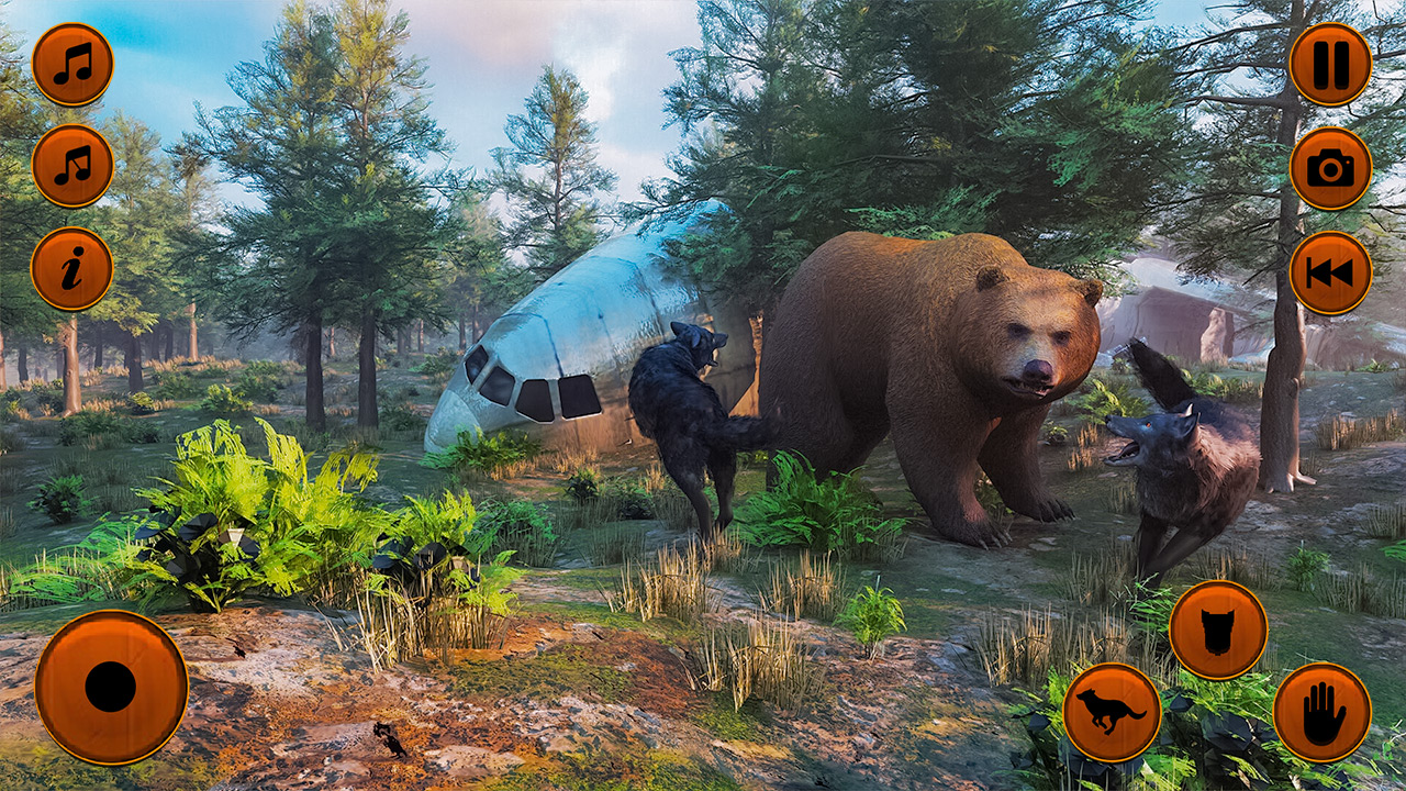 Wild Wolf Animal Fighting 3D Game: Hunting Animal Attack Survival Simulator- Virtual Wolf ...