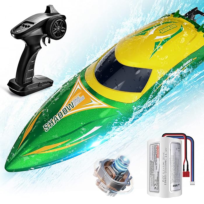Buy RC Boat- ALPHAREV R608 Brushless RC Boats for Adults, 30+MPH Fast ...