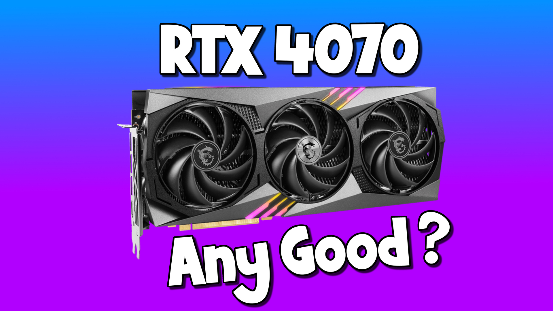 Watch PNY RTX 4070 12GB XLR8 Gaming Verto Epic-X Review on Amazon Live