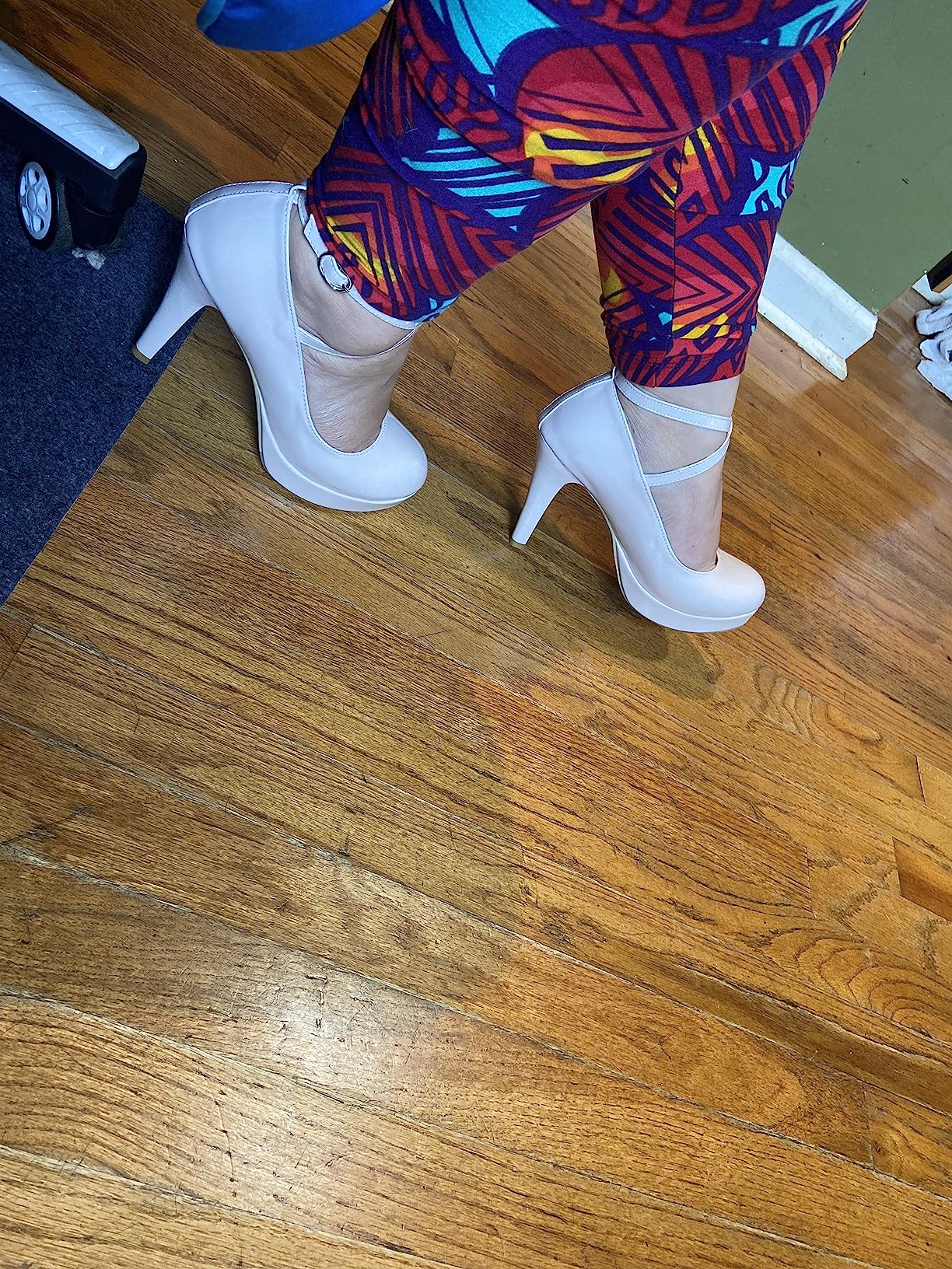 $8/mo - Finance RIBONGZ Black Strappy Heels for Women Closed Toe ...