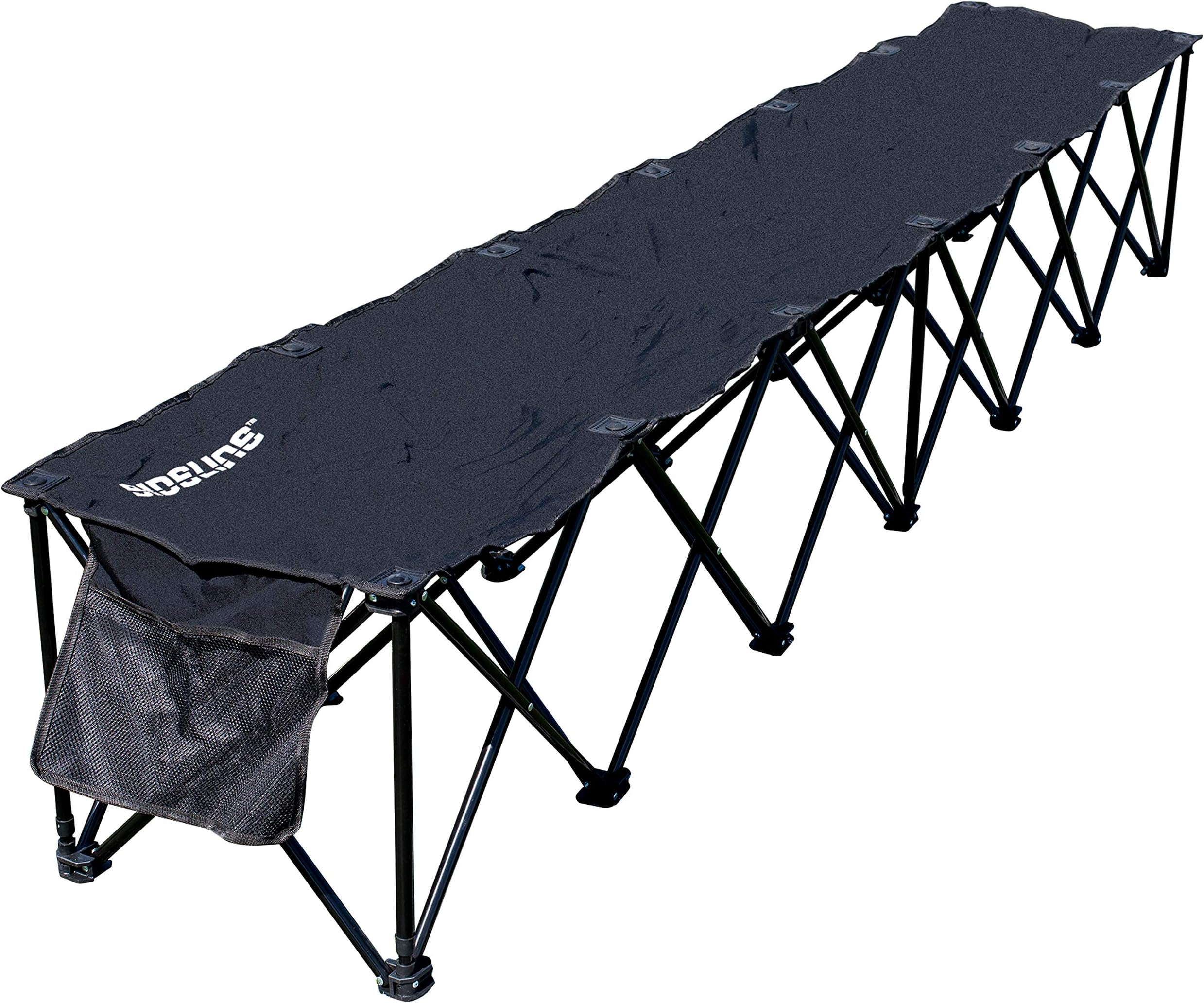 Amazon.com : Trademark Innovations Portable Folding Sports Seater Bench ...