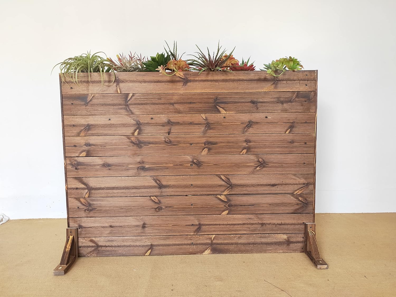 Amazon.com : Dark Brown Wooden Planter Barrier 36" x 48" : Patio, Lawn ...