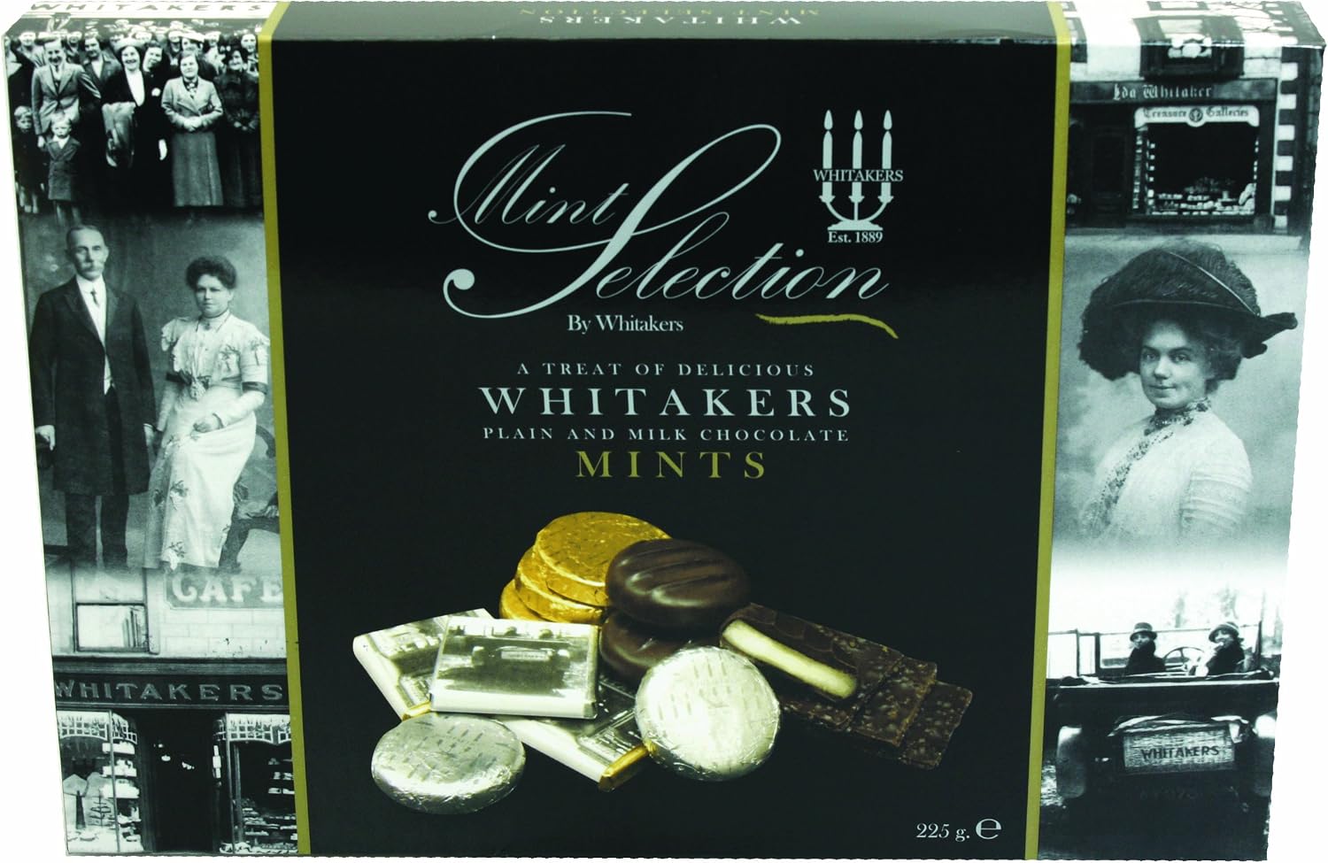 Whitakers Mint Selection 225 g (Pack of 2) : Amazon.co.uk: Grocery