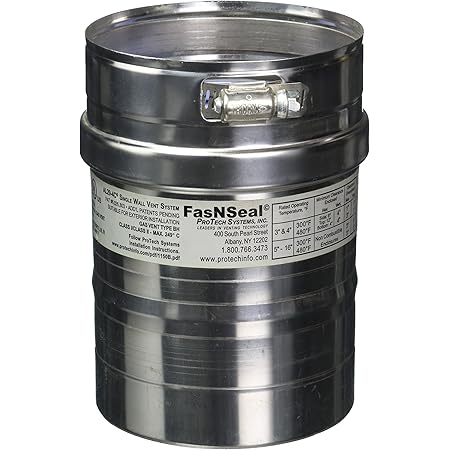 Amazon.com: M&G Duravent FSLV3604 Vent Pipe Stainless Steel Cat Iii 4 ...